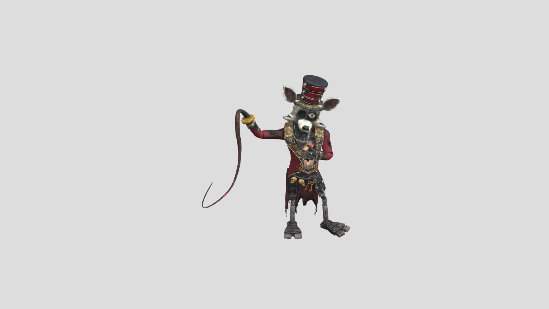 Ringmaster foxy - Download Free 3D model by glichtrap [176929e] - Sketchfab