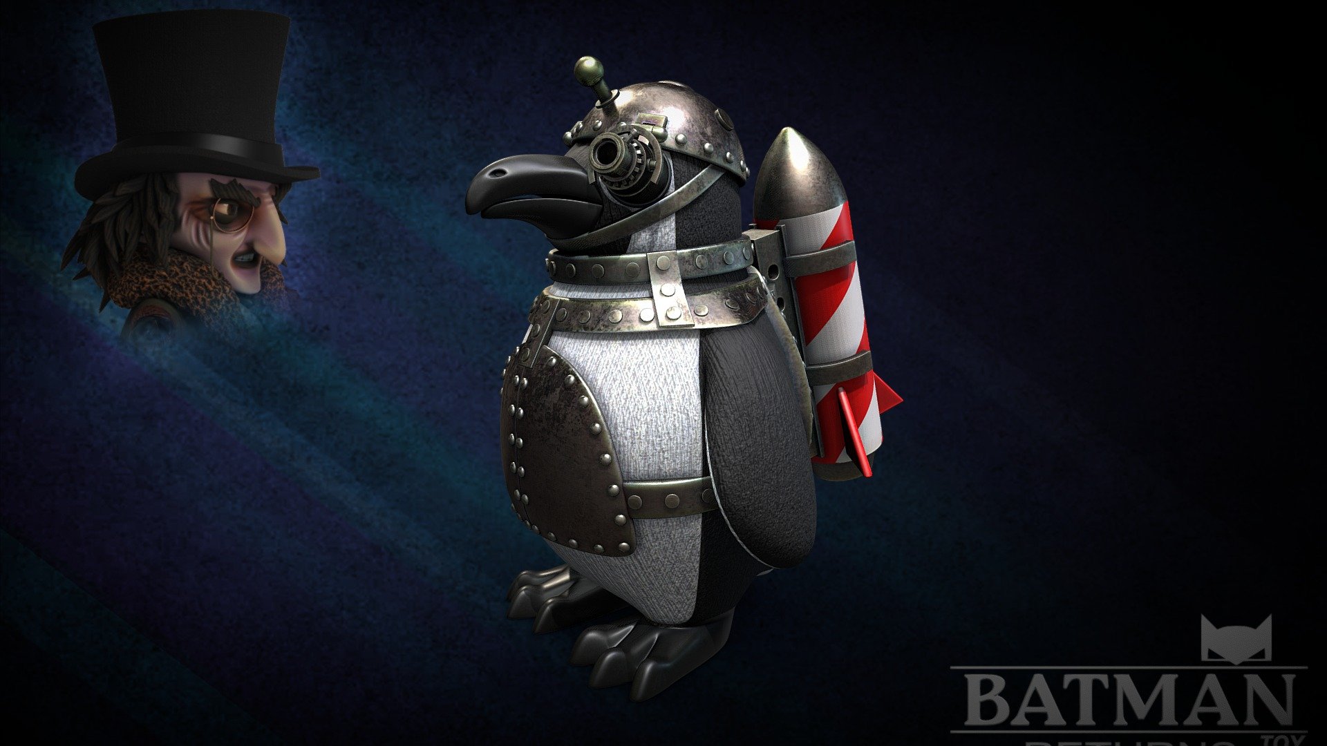 rocket penguin toystyle - 3D model by giobiancoFB [17698e5] - Sketchfab