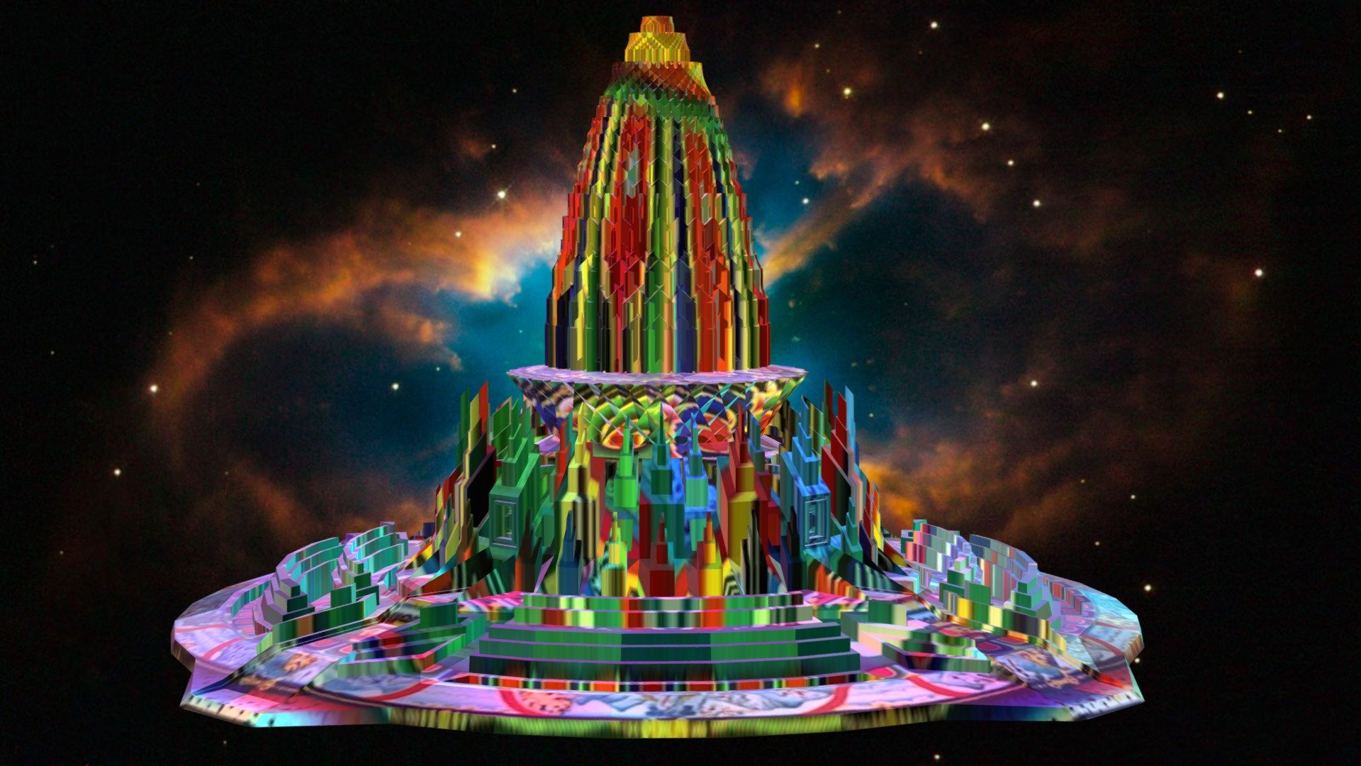 Kalachakra Temple - Download Free 3D model by Miguelangelo Rosario ...