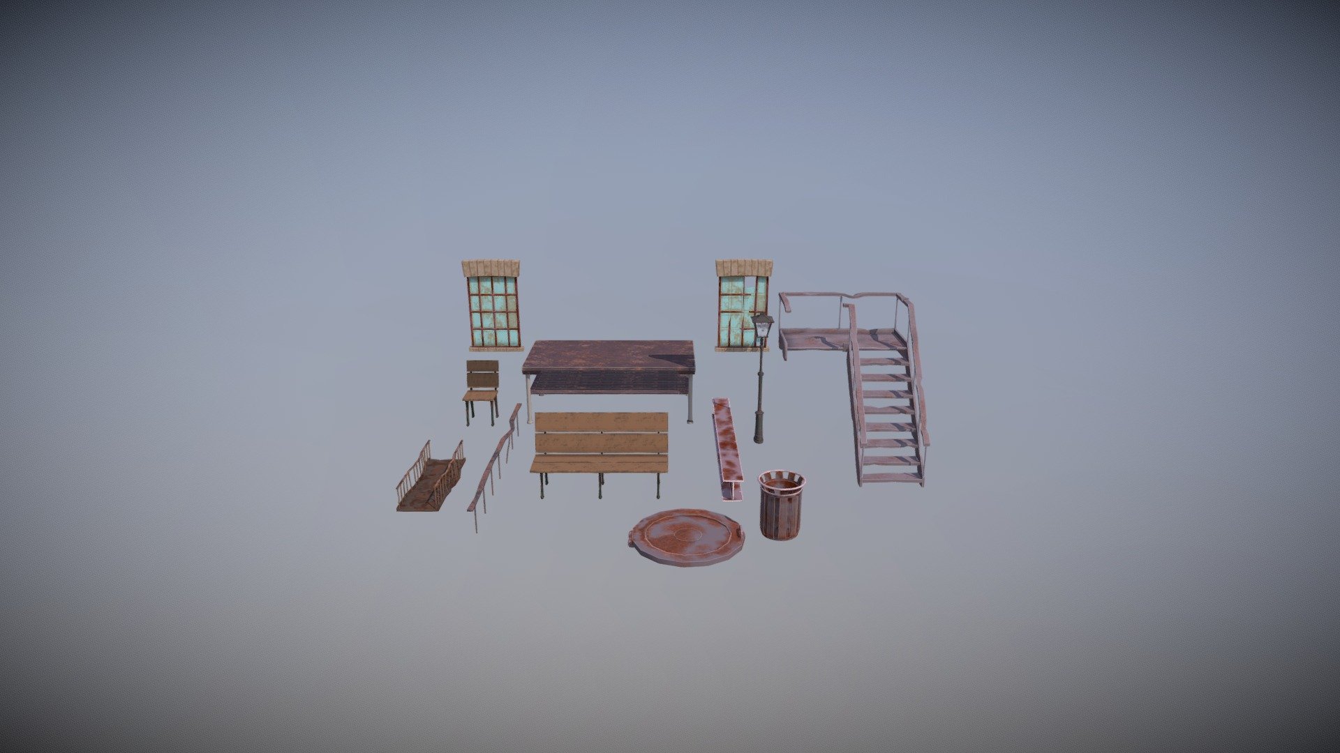 Street assets - Buy Royalty Free 3D model by Marie Guffroy (@nholl ...