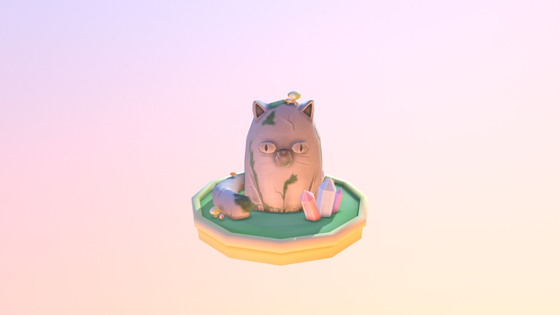 Cat Statue - 3D model by macarts [176b405] - Sketchfab