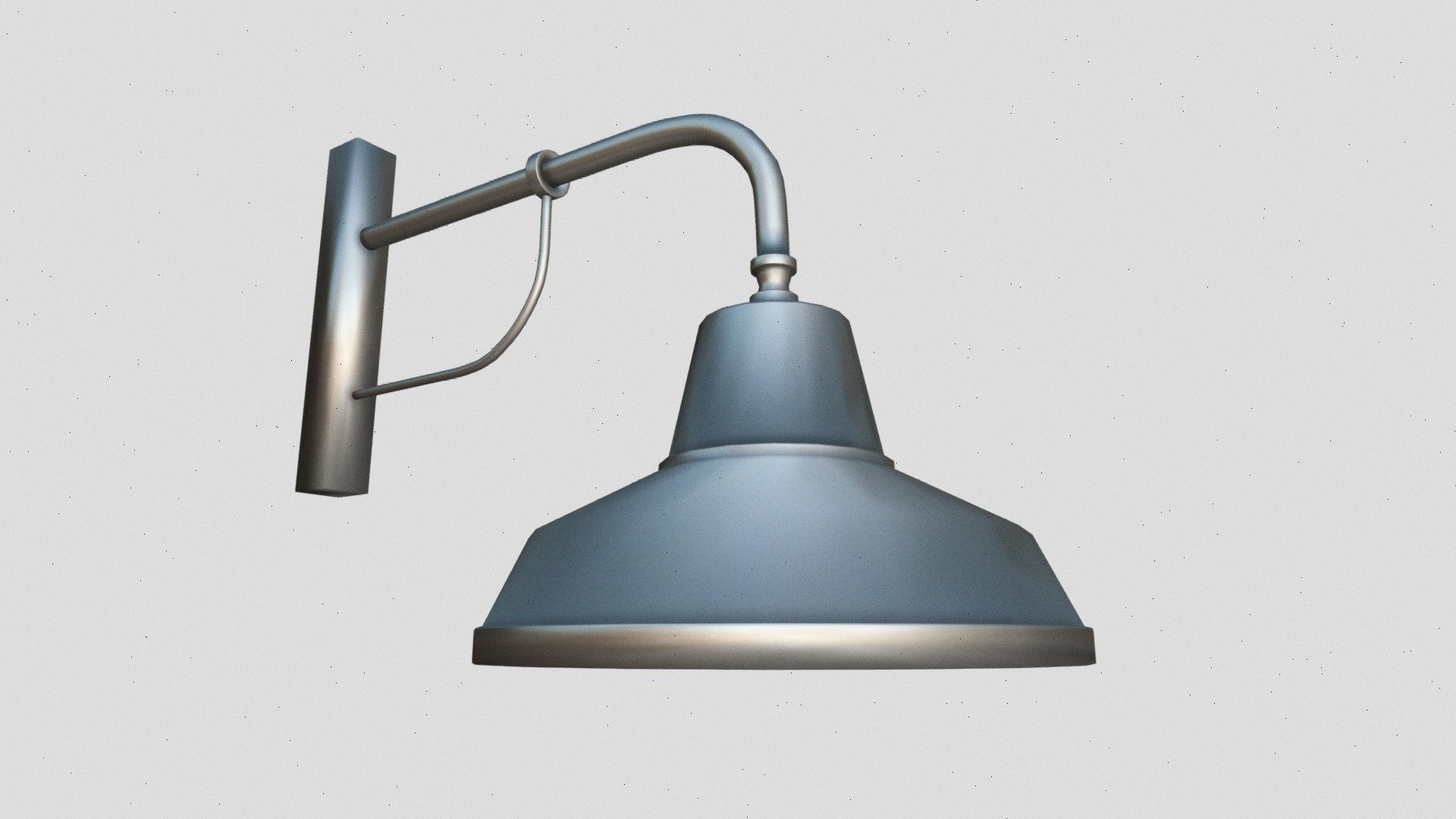 metallic exterior lamp - 3D model by nelavpeluffo [176ceff] - Sketchfab