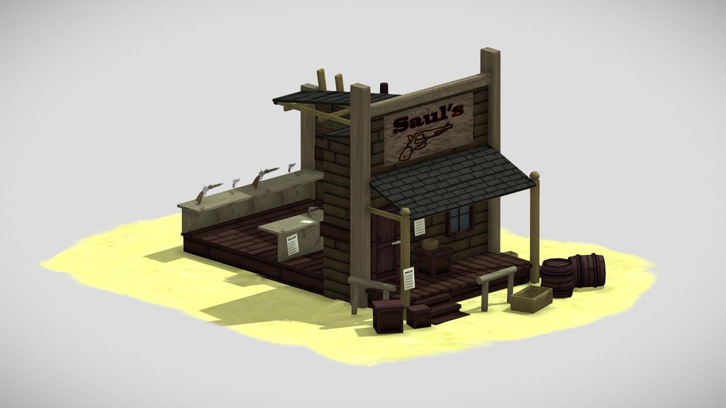 Wild West Gun Shop 2020 - A 3D model collection by waywardart - Sketchfab