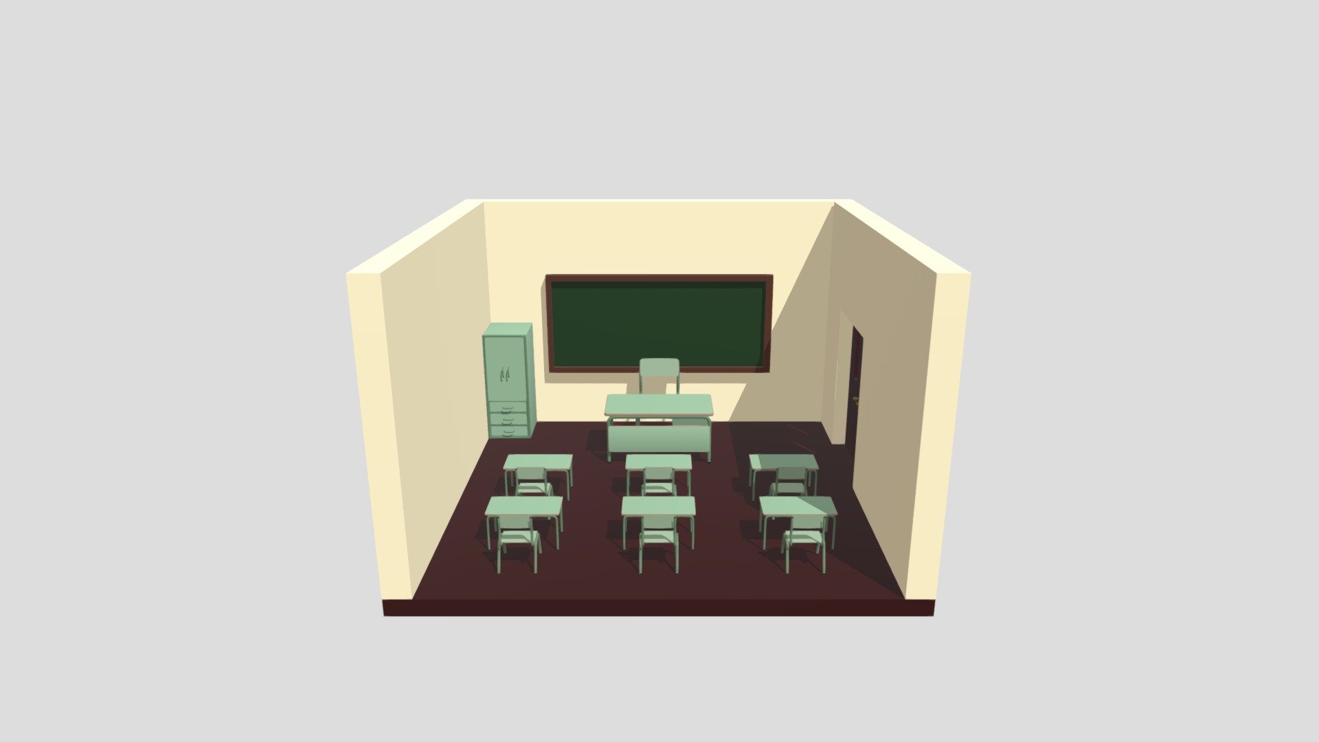 Classroom - 3D model by Daniel Sandovalin (@danielsandovalin20 ...