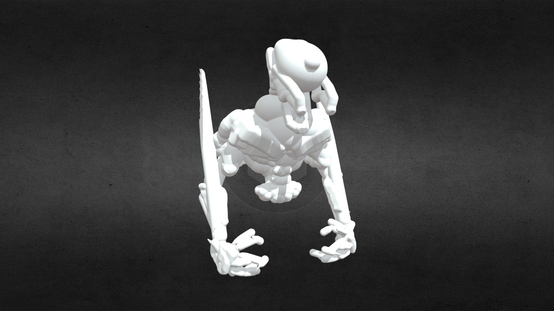 monster test 001 - 3D model by KUDA1313 [1775652] - Sketchfab