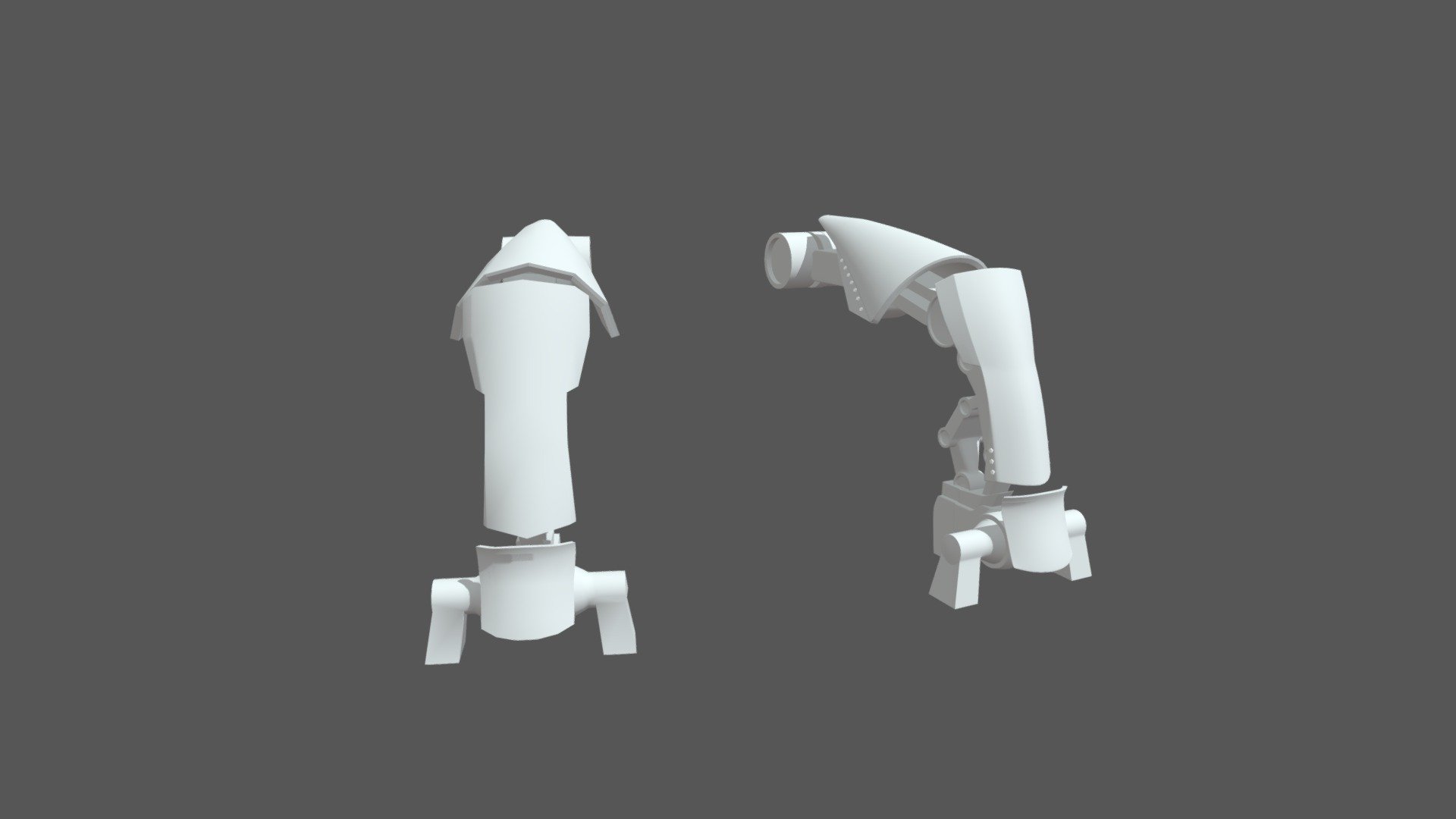 Back Right Leg Low Poly and High Poly - Download Free 3D model by ...