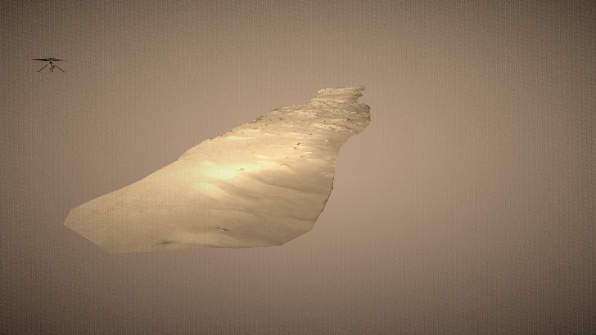 Ingenuity Flight 12 path based on NAVCAM images - Download Free 3D ...