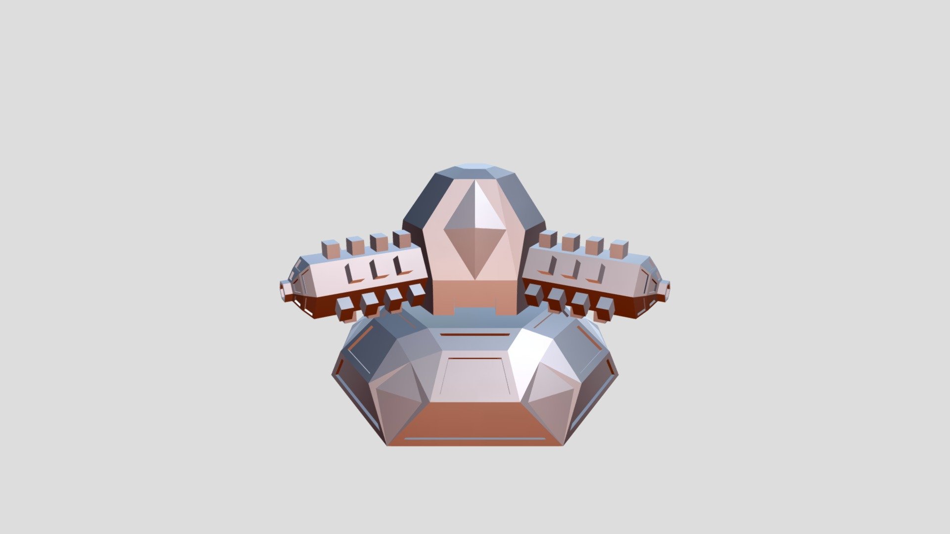 TRI-GUN ELETRO BLASTER WITH BASE (5 OF 5) - Download Free 3D model by ...