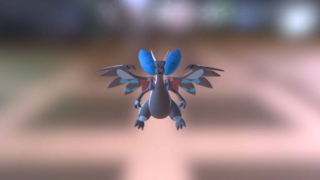 Charizard Mega X - 3D model by animalSS [177820a] - Sketchfab