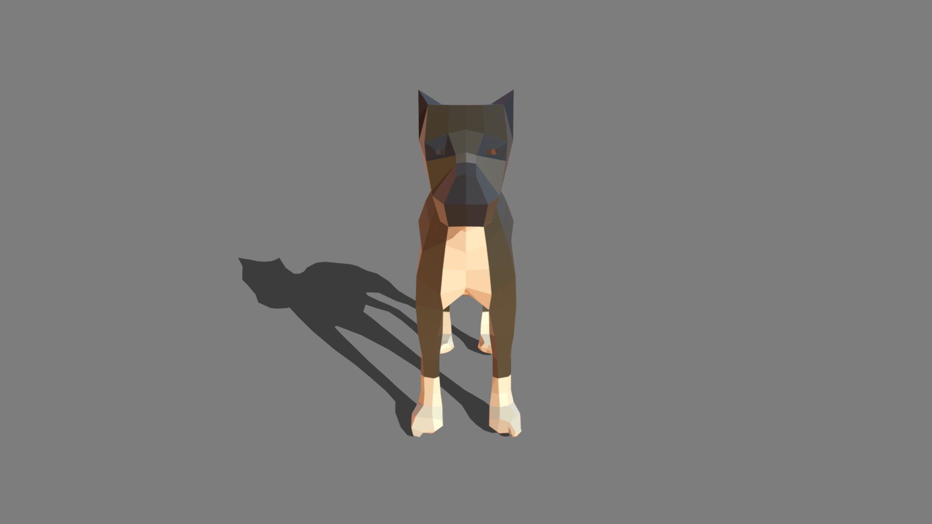 low poly dog - 3D model by fobman [1778405] - Sketchfab