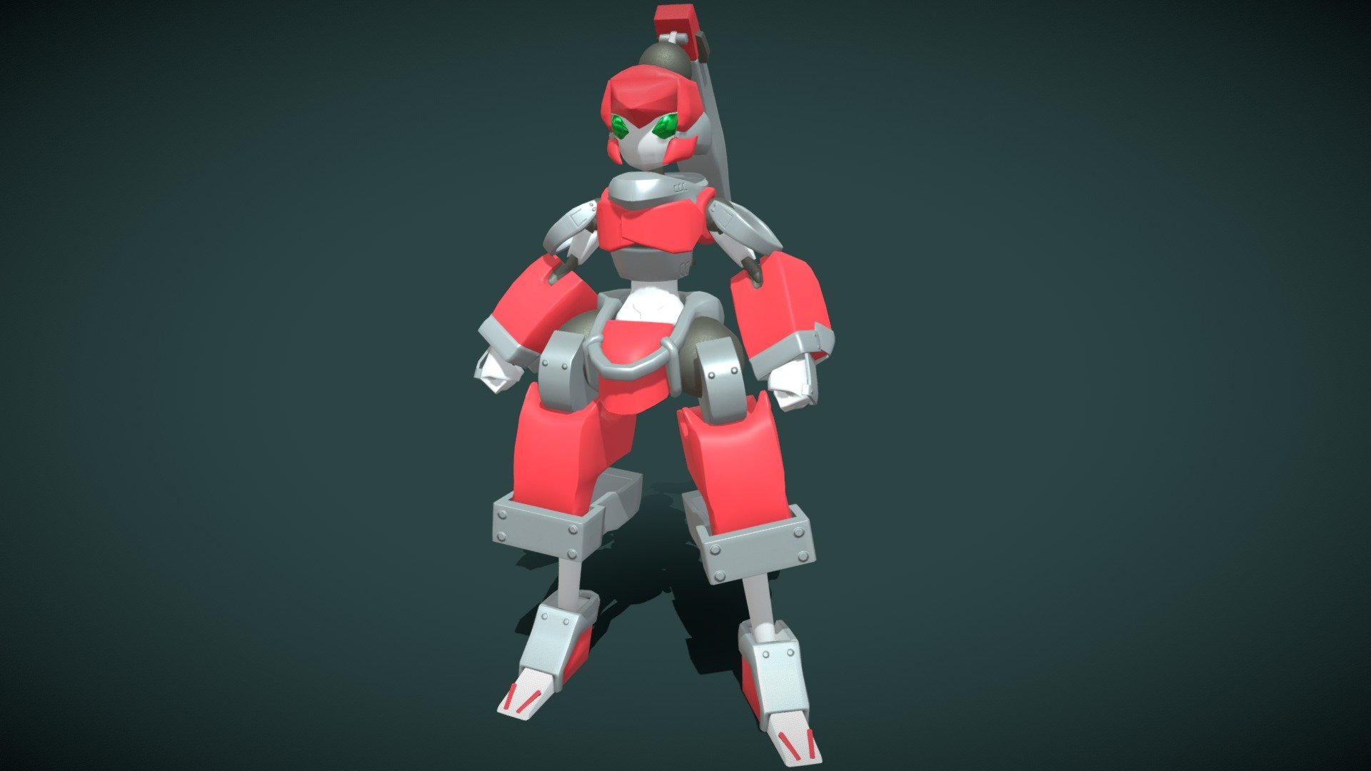 Ninja Robot Girl - 3D model by Jacob L. Barrella (@Jacob493) [1778c64 ...