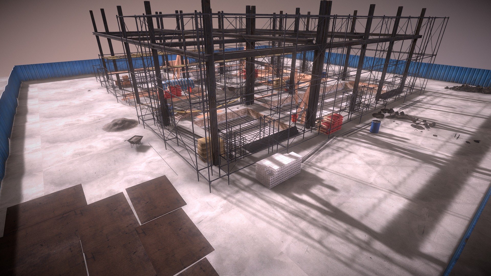 Construction Site - Buy Royalty Free 3D model by animod [177a061 ...