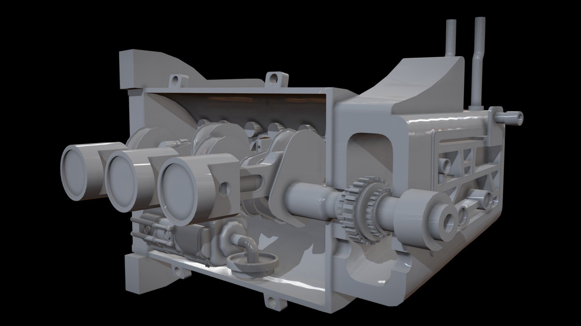 Porshe 911 Engine - Download Free 3D model by 3DWorkbench [177a491 ...