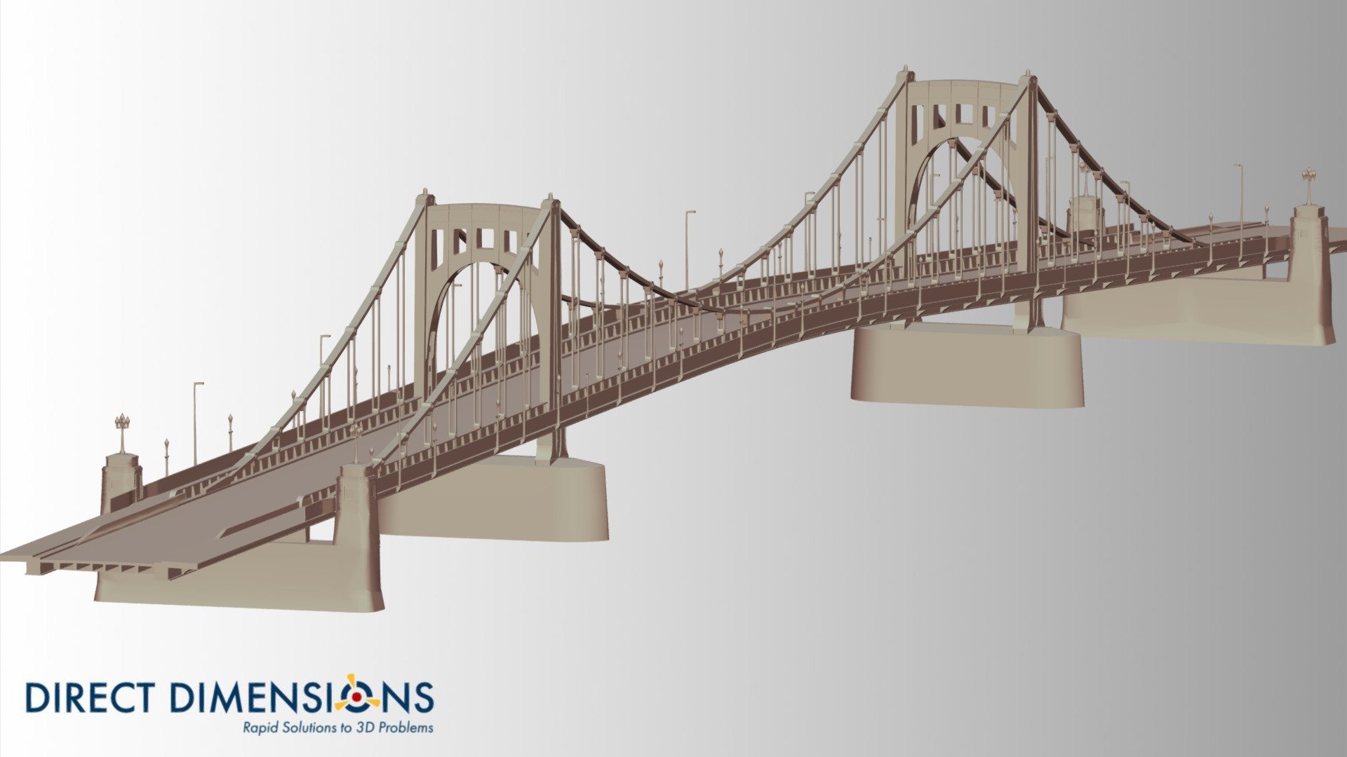Roberto Clemente Bridge (for RAPID + TCT 2017) - 3D model by Direct ...