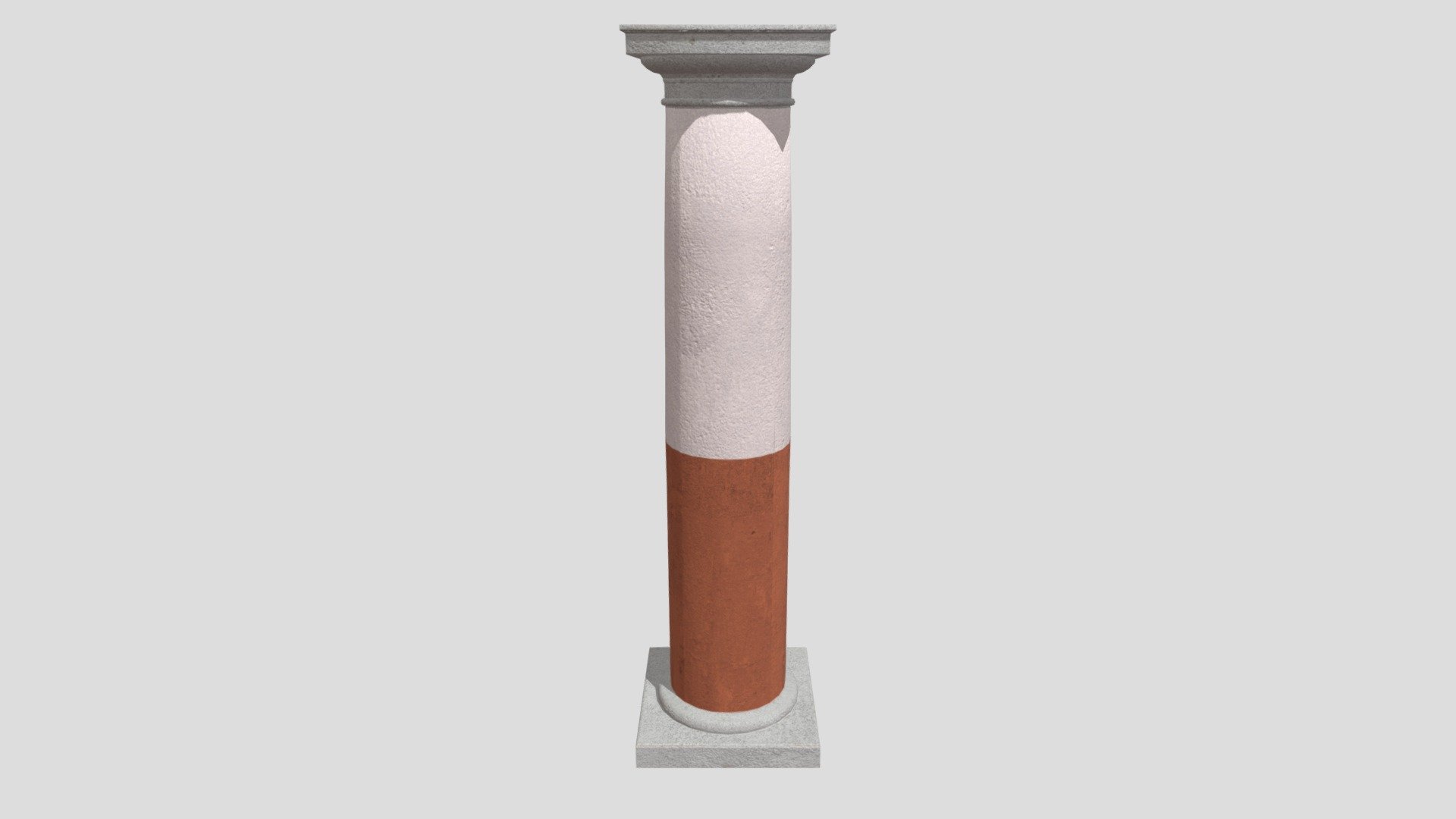 Doric Column in Stucco - Download Free 3D model by ARTcheo3D (@notmybest3d) [177e6a4] - Sketchfab
