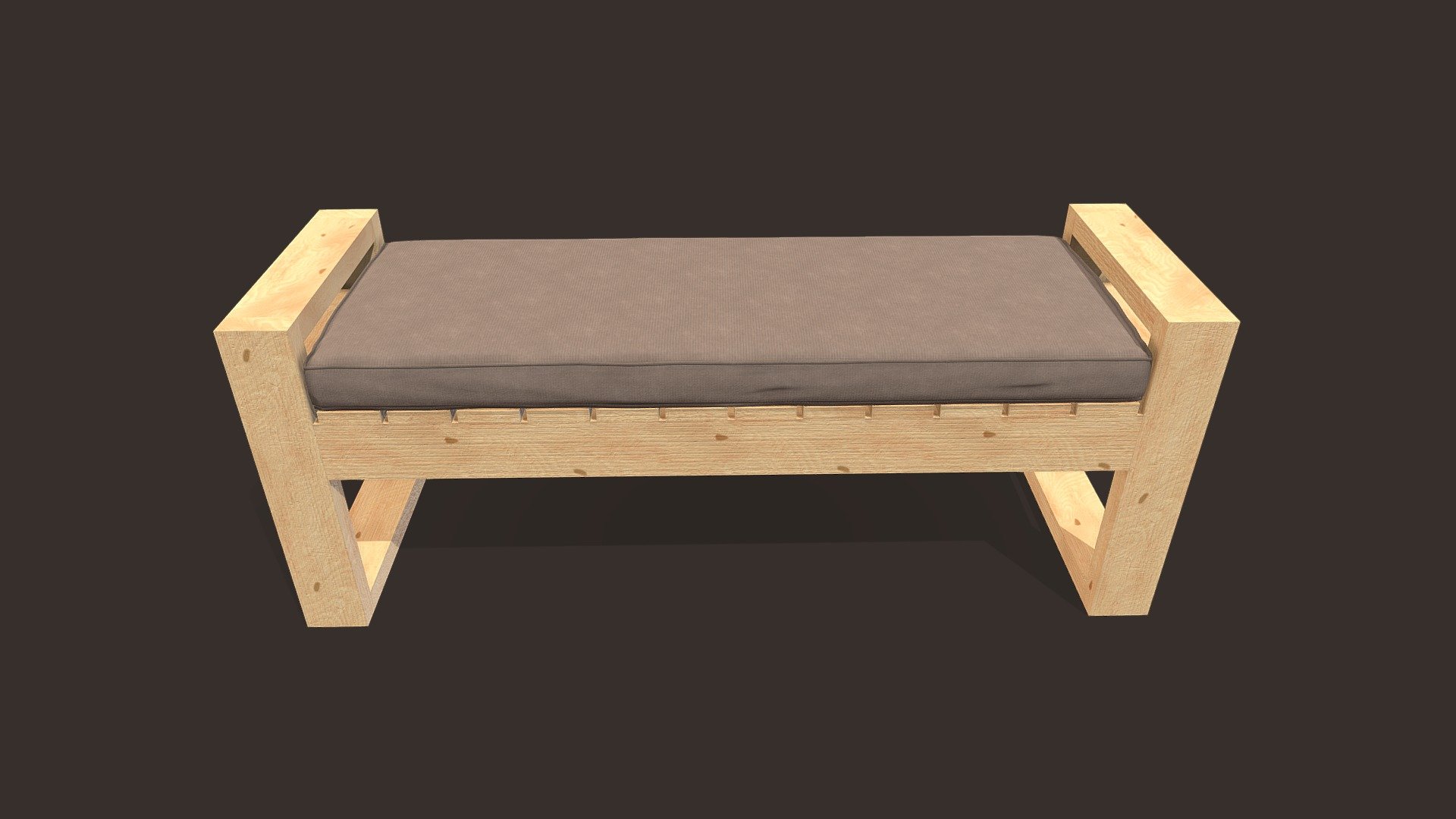 Backless bench - Buy Royalty Free 3D model by MDgraphicLAB [1780618 ...