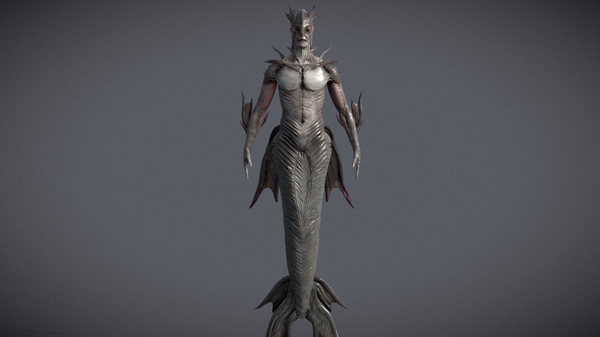 Mermaid Man - Rigged Game Asset - Buy Royalty Free 3D model by Bugawuga ...
