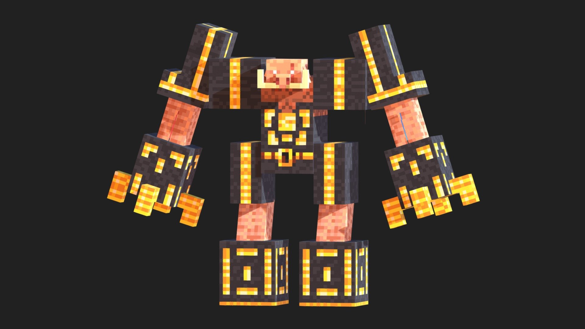 Piglin Mech - 3D model by CoolPixelpro [1781984] - Sketchfab