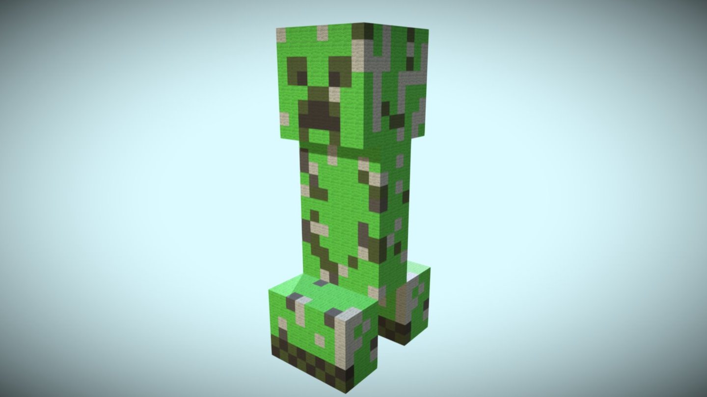 Minecraft Creeper - 3D model by victiont [1782647] - Sketchfab