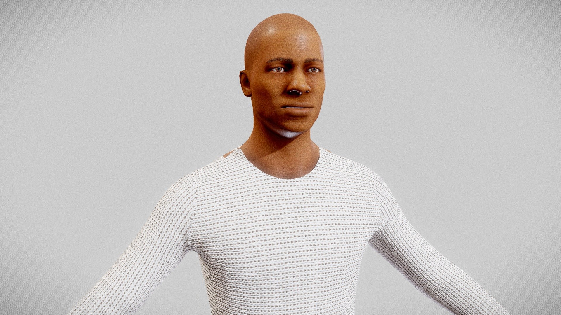 African American Character (Casual) - 3D model by Digital Twin Studios ...
