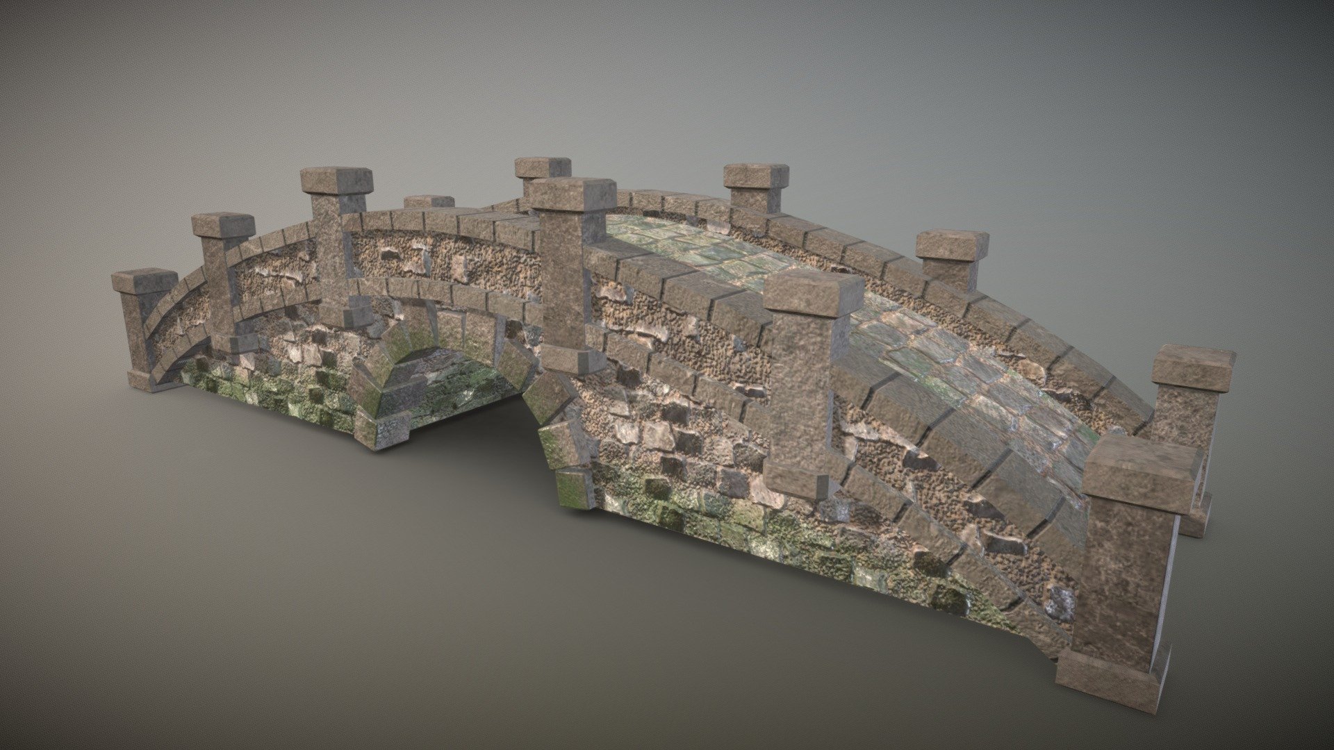 Stone Bridge - 3D model by LBSnhuPortfolio [1783ef4] - Sketchfab