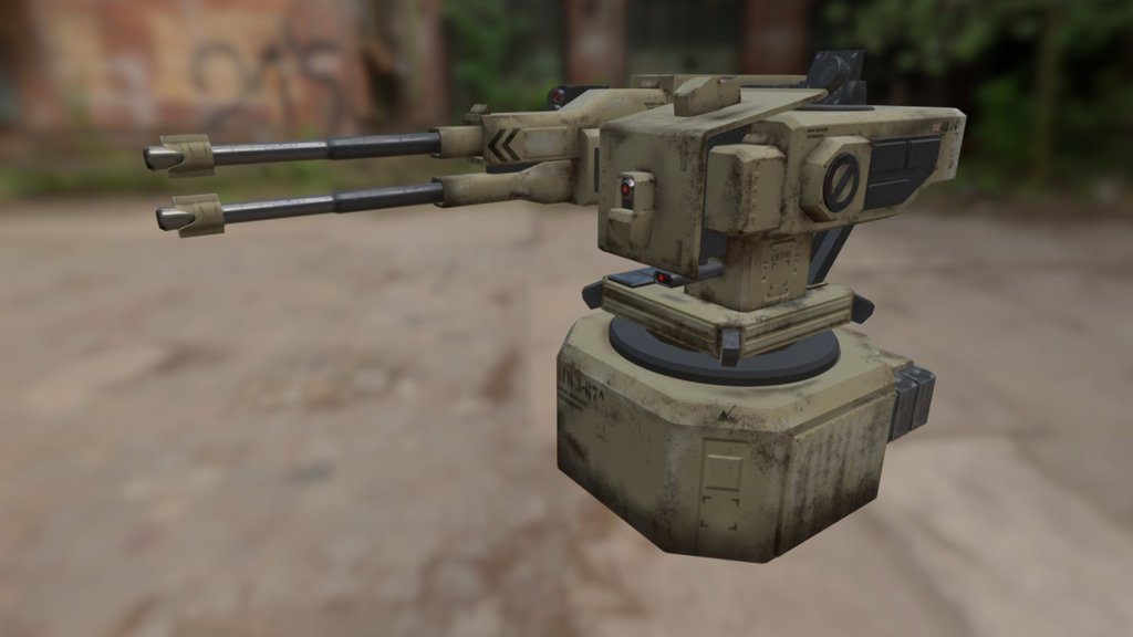Sentry Turret - 'Darwin' Auto Cannon - Download Free 3D model by ...
