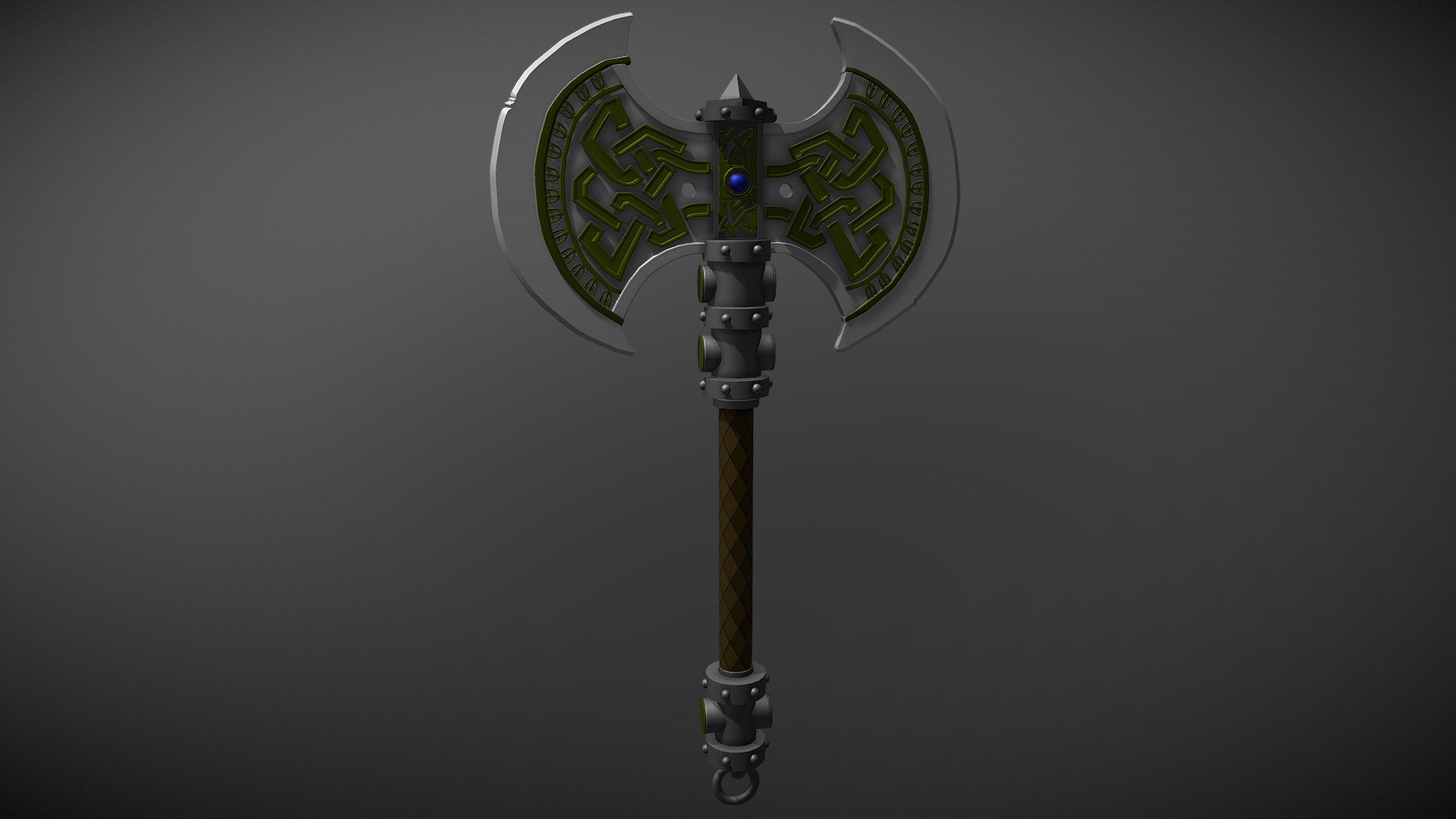Stylized axe - 3D model by Alikhan Bissakov (@bissakov) [17848c4 ...