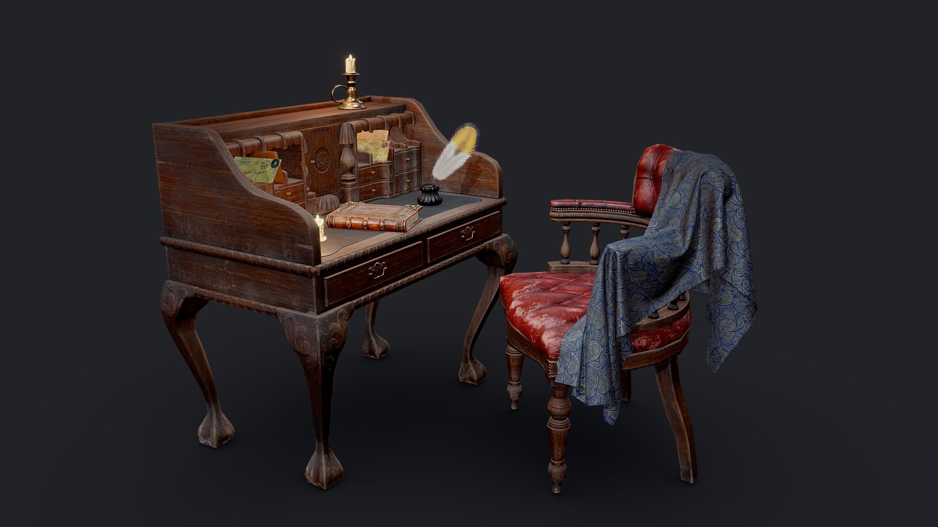 Table Scene - 3D model by Lyubov (@amoremio) [17864c4] - Sketchfab
