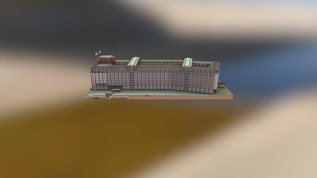 Buildings from the Rotterdam in Minecraft project - A 3D model ...