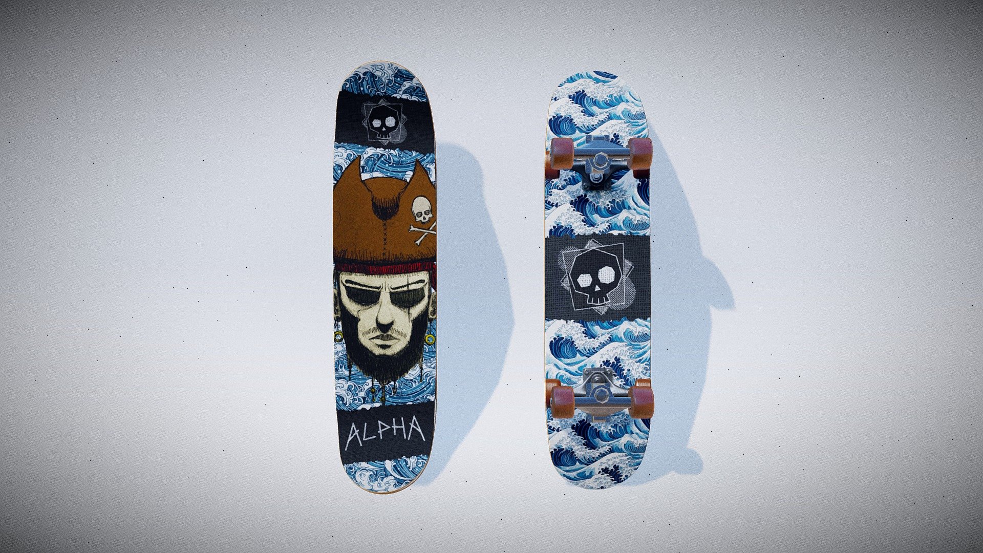 Skateboard Design #6 - 3D model by GuccioPucci (@Graphic_boi) [178c30d ...
