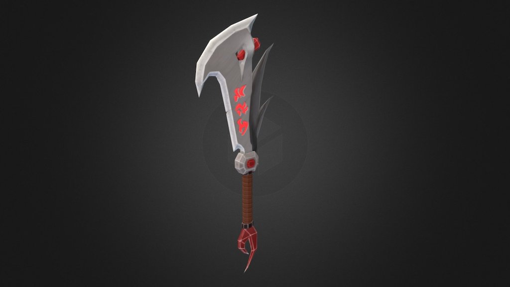 Handpainted World of Warcraft style weapon - 3D model by Vampirerush ...