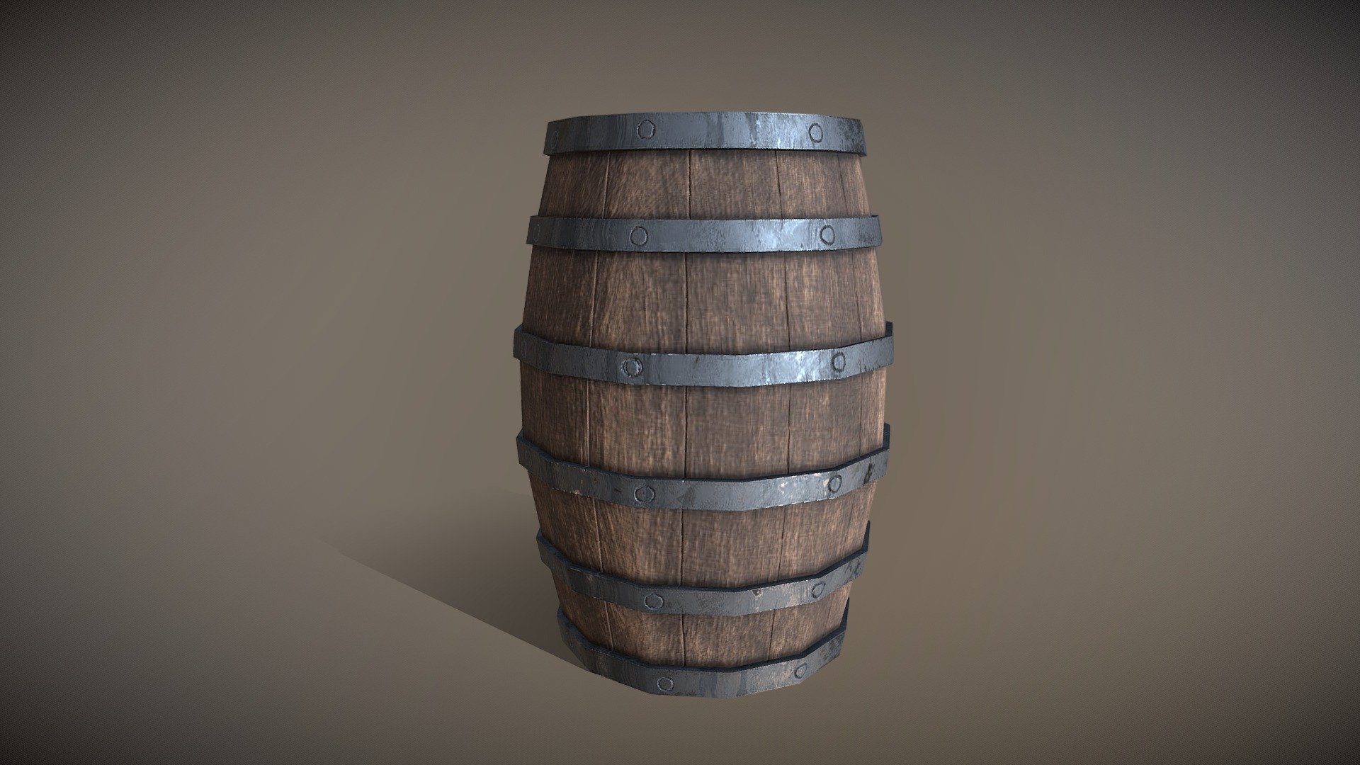 Wood Barrel - 3D model by Tung Tran (@MrT2K) [1790293] - Sketchfab