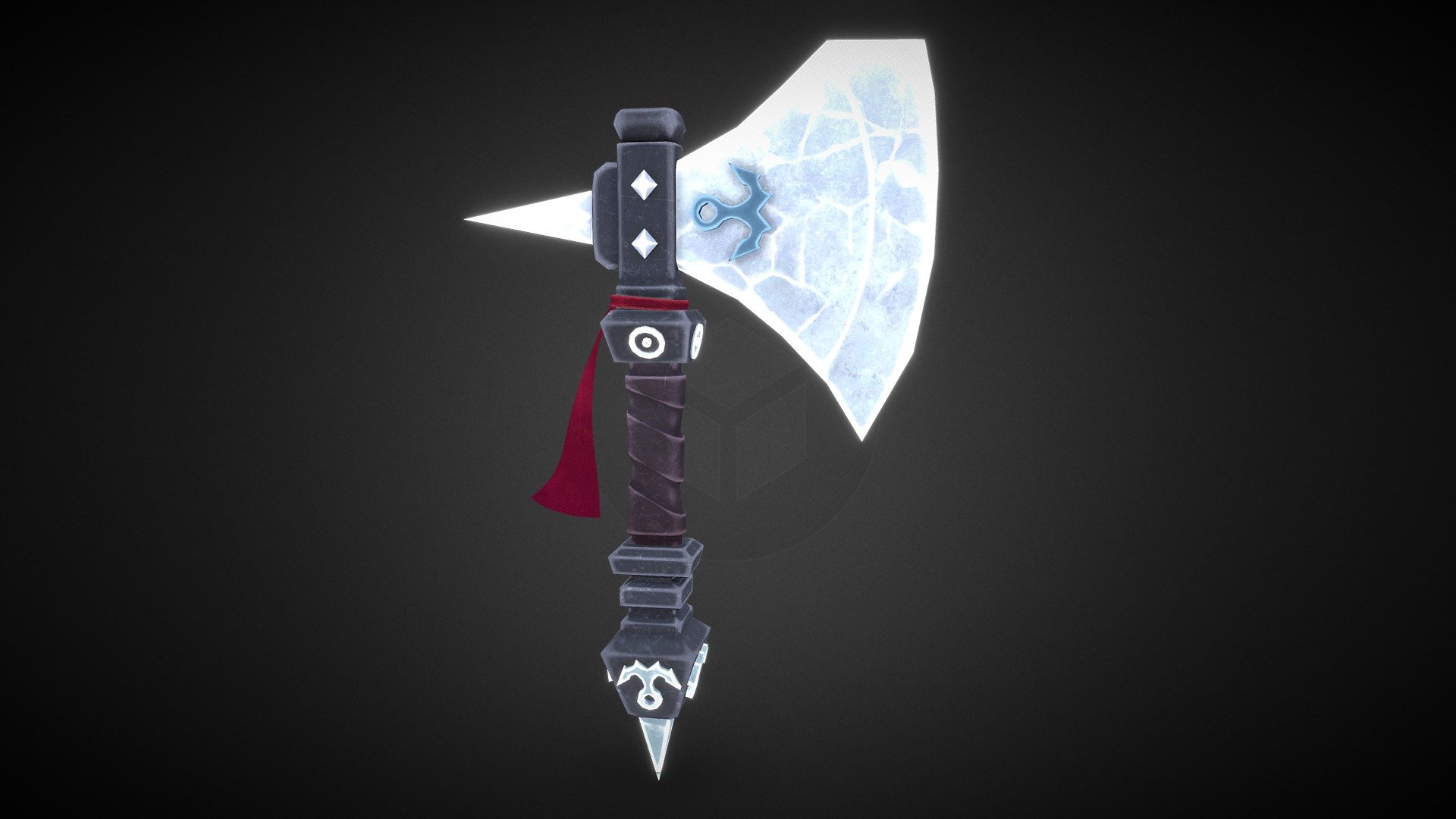 Stylized Frost Hatchet - 3D model by Will The Soulless ...