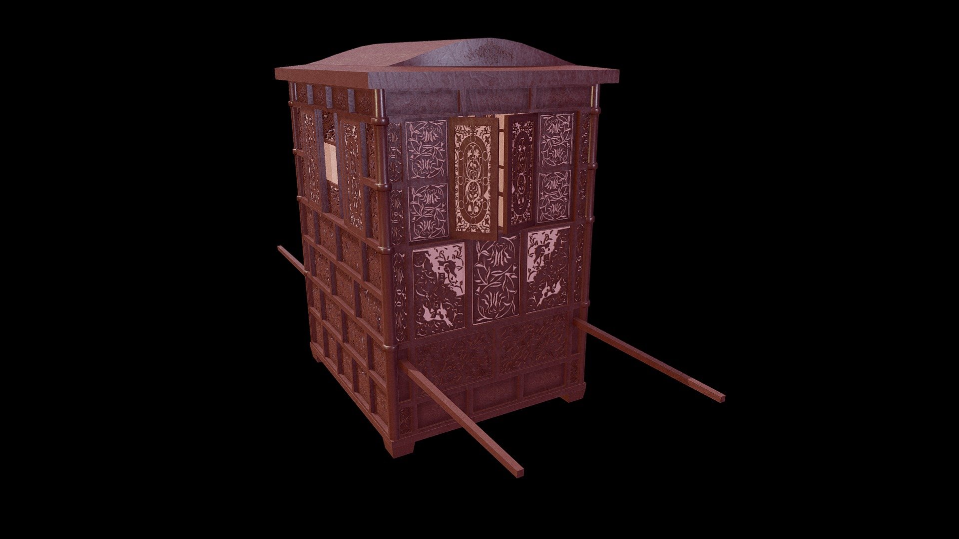 Korean Palanquin - Buy Royalty Free 3D model by Elthir [1791dee ...