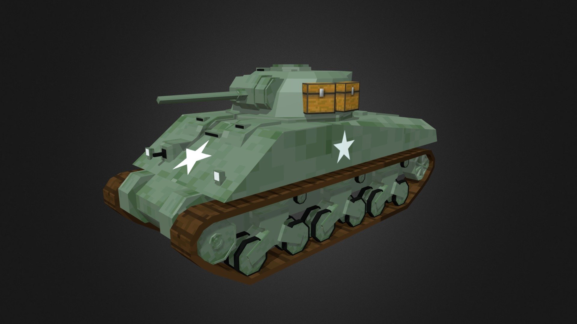 Minecraft M4 Sherman - 3D model by BocajLegMeat [17945af] - Sketchfab
