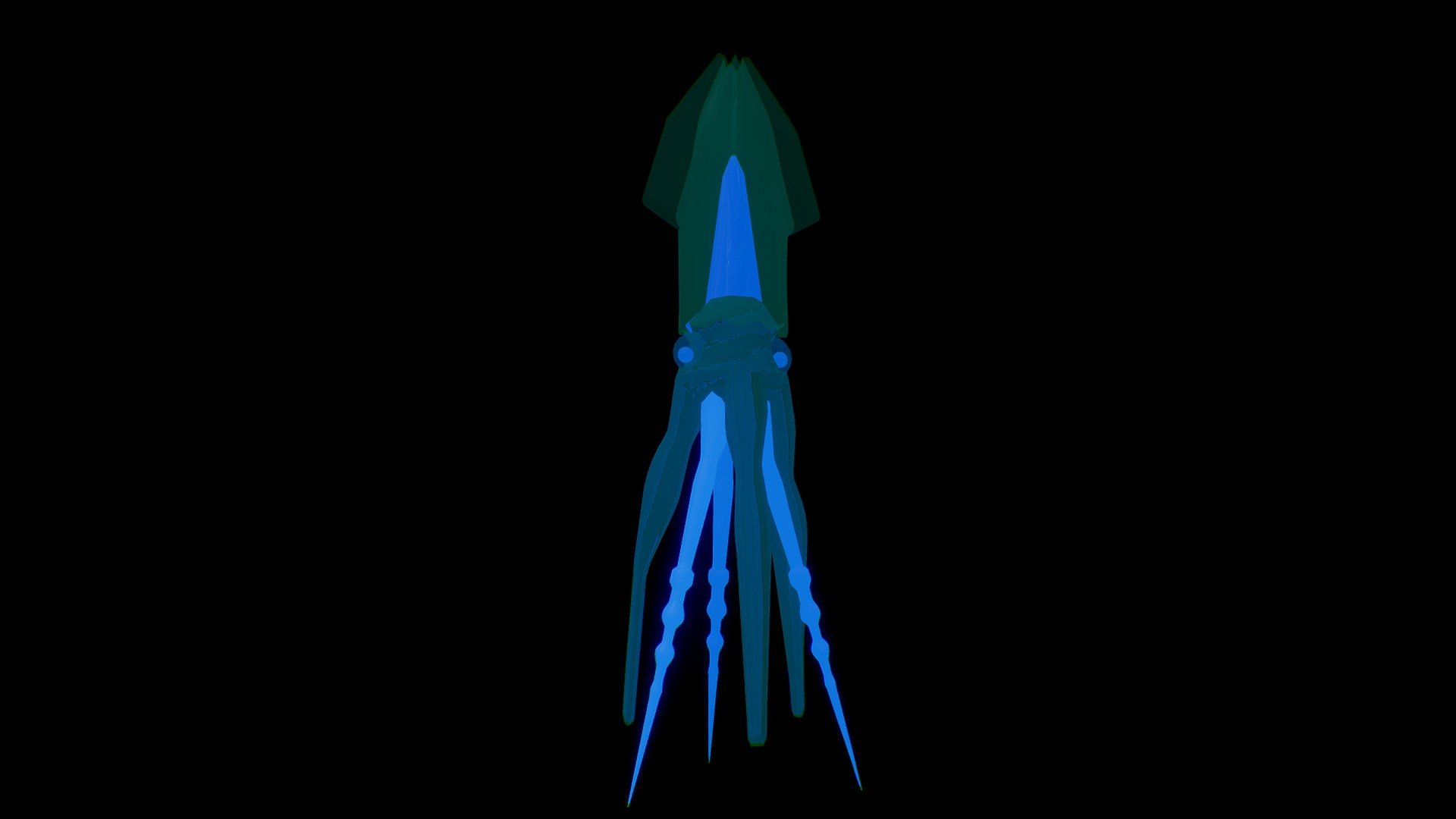 Neon squid - Download Free 3D model by Caroline Forget (@Unicone ...
