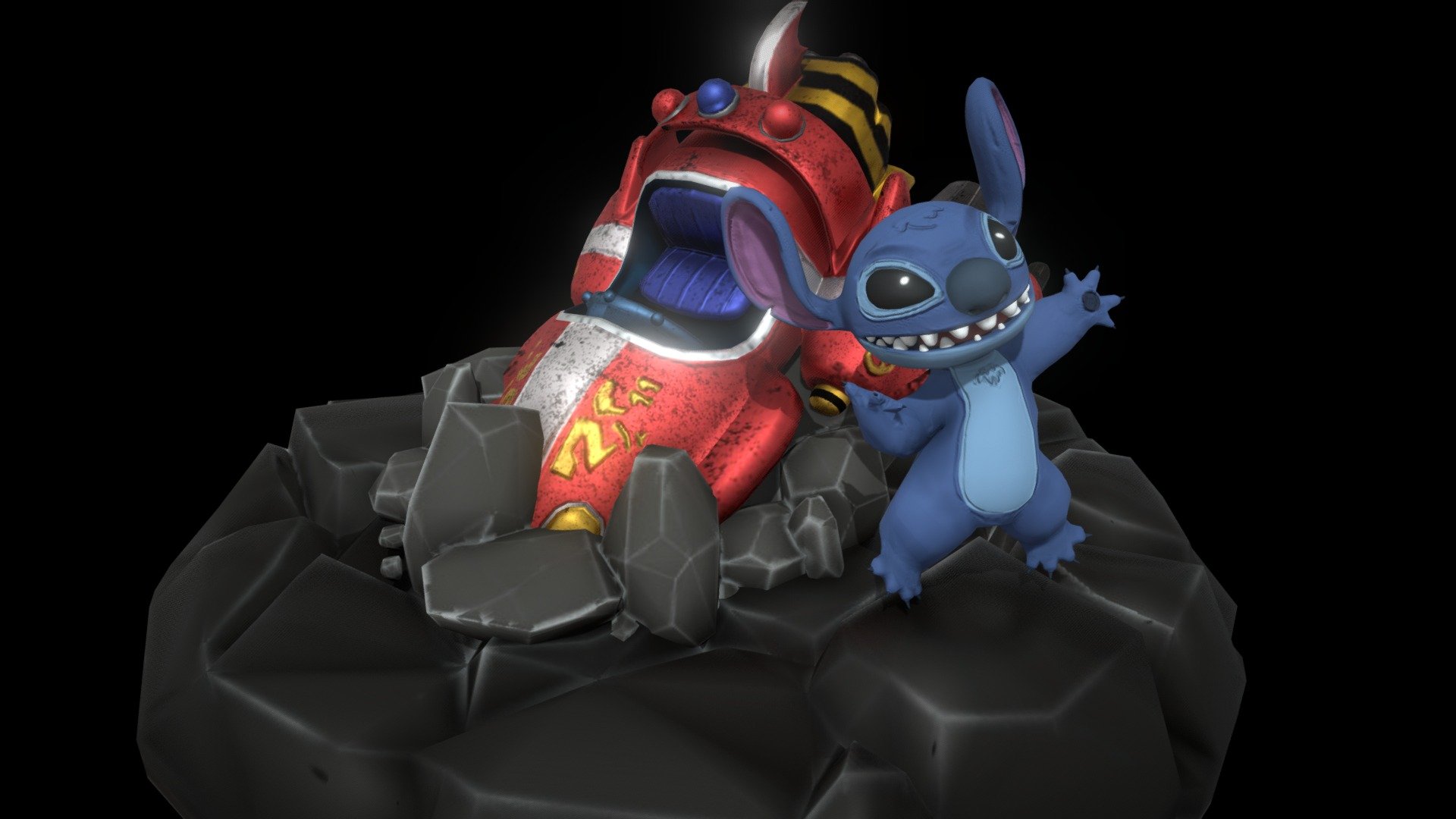 Stitch - 3D model by Blueky [1794b80] - Sketchfab