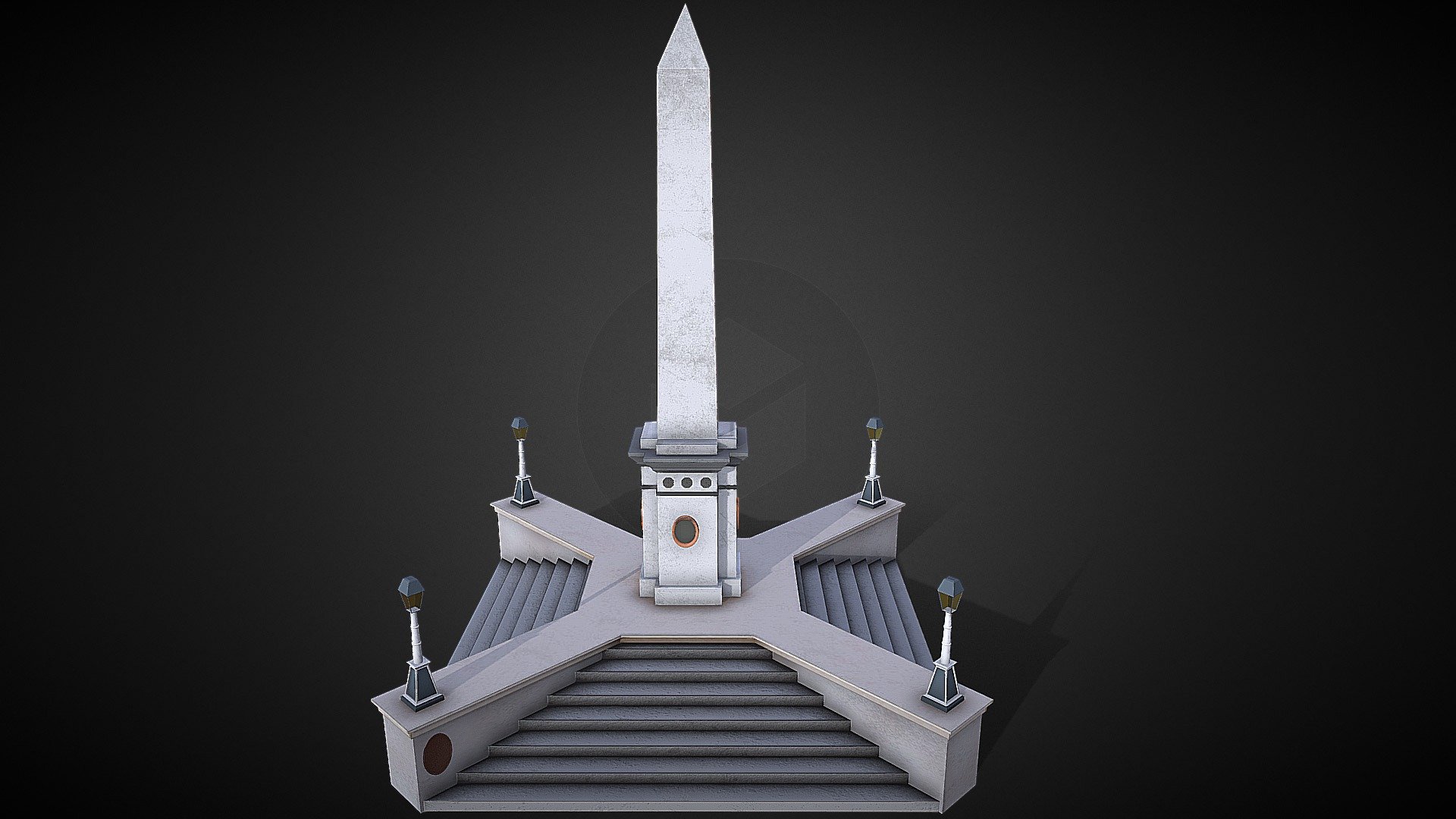 Obelisk - 3D model by Tauffiq Abdllah (@Muhammad.Tauffiq.Abdllah ...