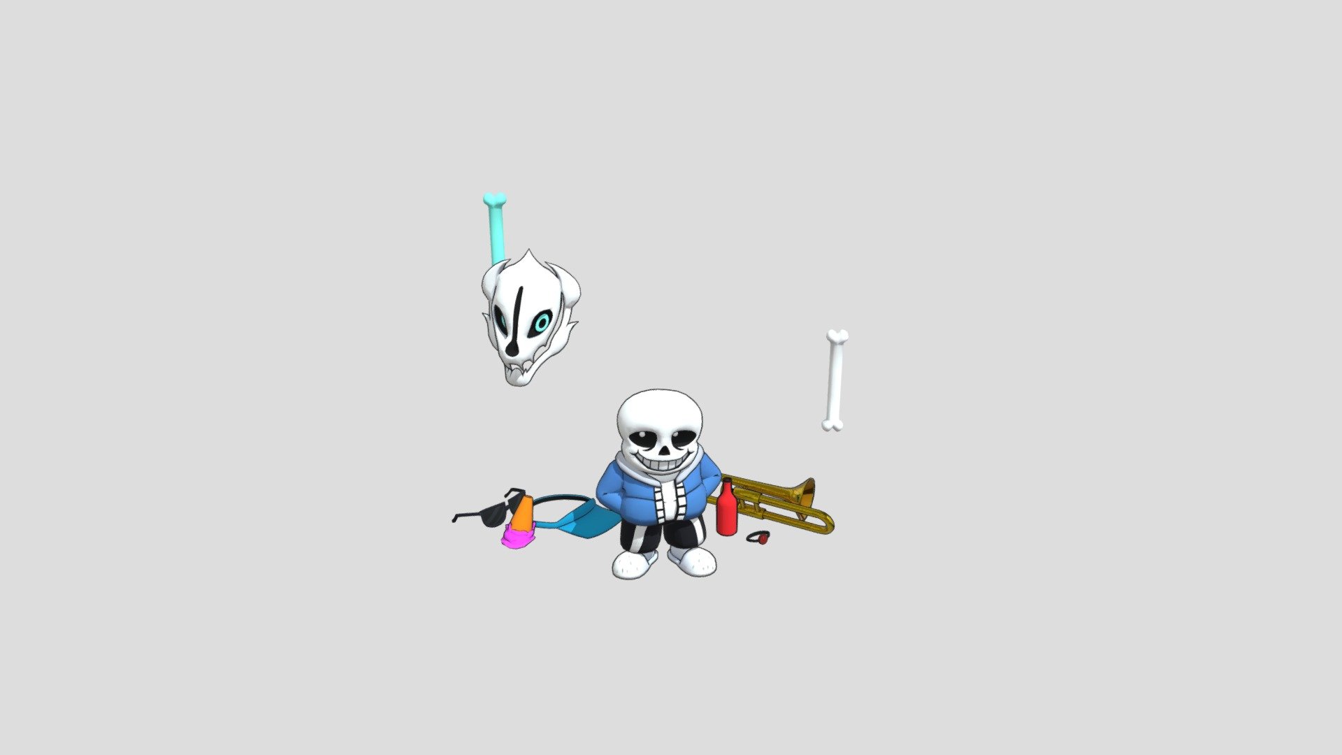 sans_-_undertale - 3D model by Kane_DUHIGG12 [179532c] - Sketchfab