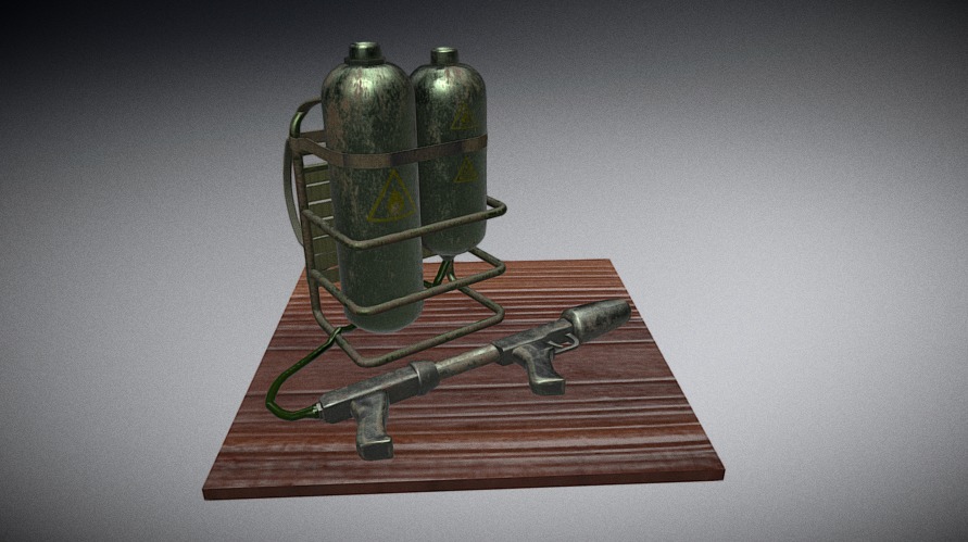 Flamethrower - Download Free 3D model by Charlie Tinley (@Tnkii ...