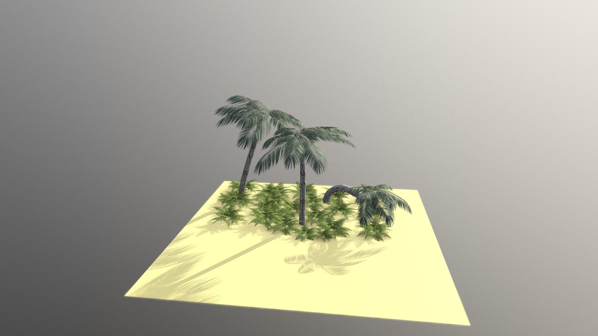 Palm tree - 3D model by jhb93 [1795ad6] - Sketchfab