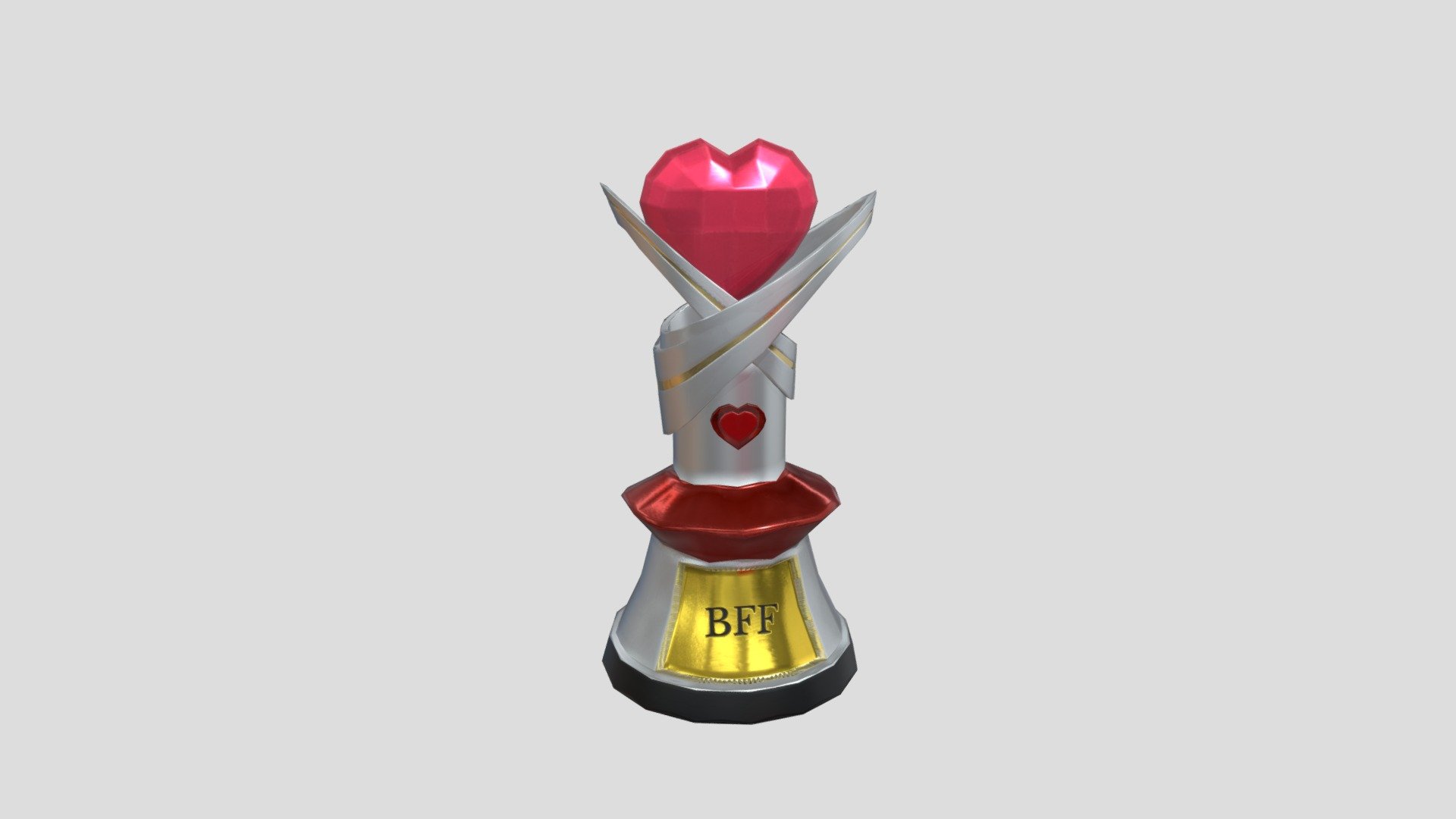 BFF trophy - 3D model by kwjheng [1795b70] - Sketchfab