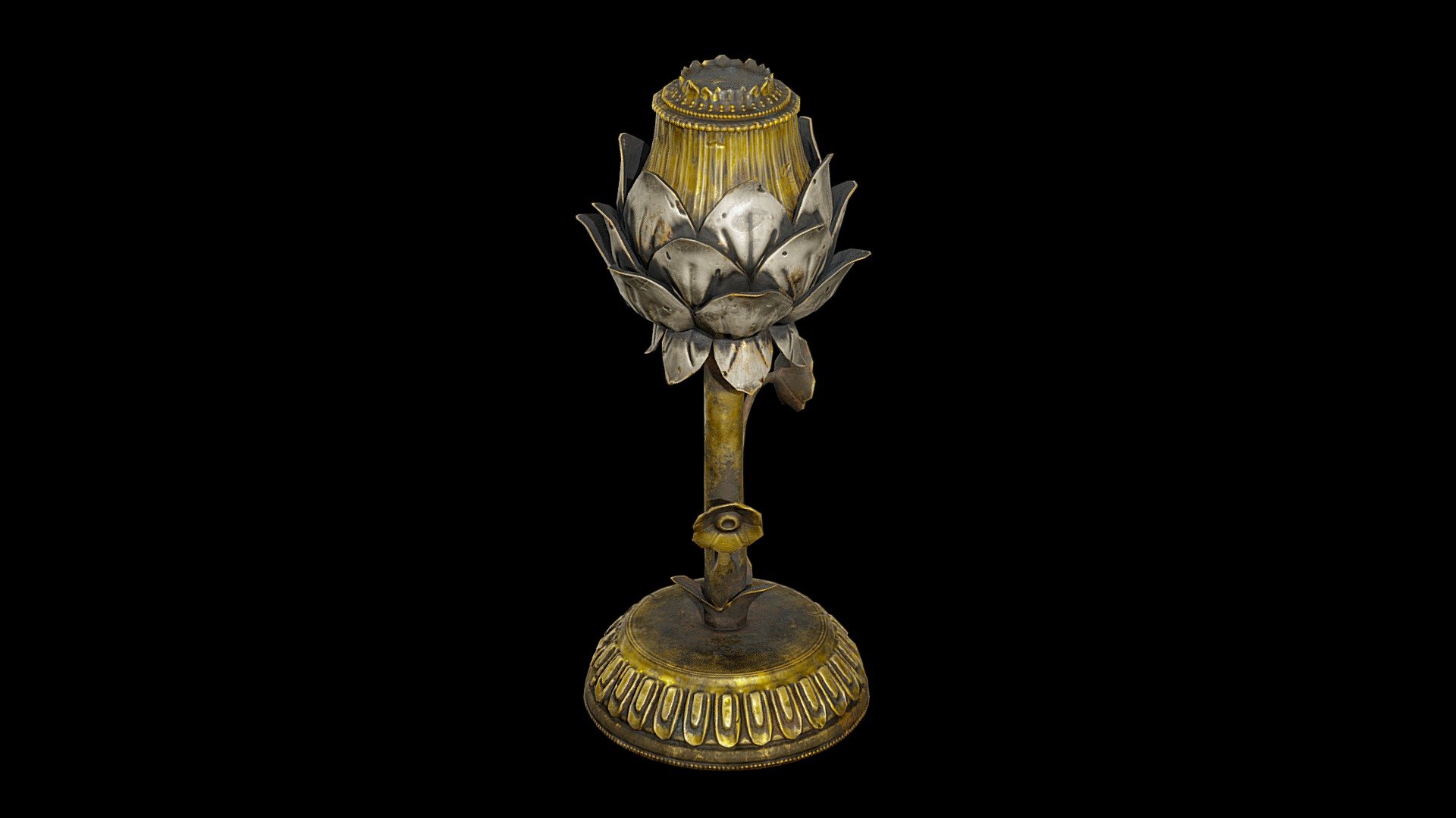 Chinese lotus lamp - Buy Royalty Free 3D model by Freepoly.org ...