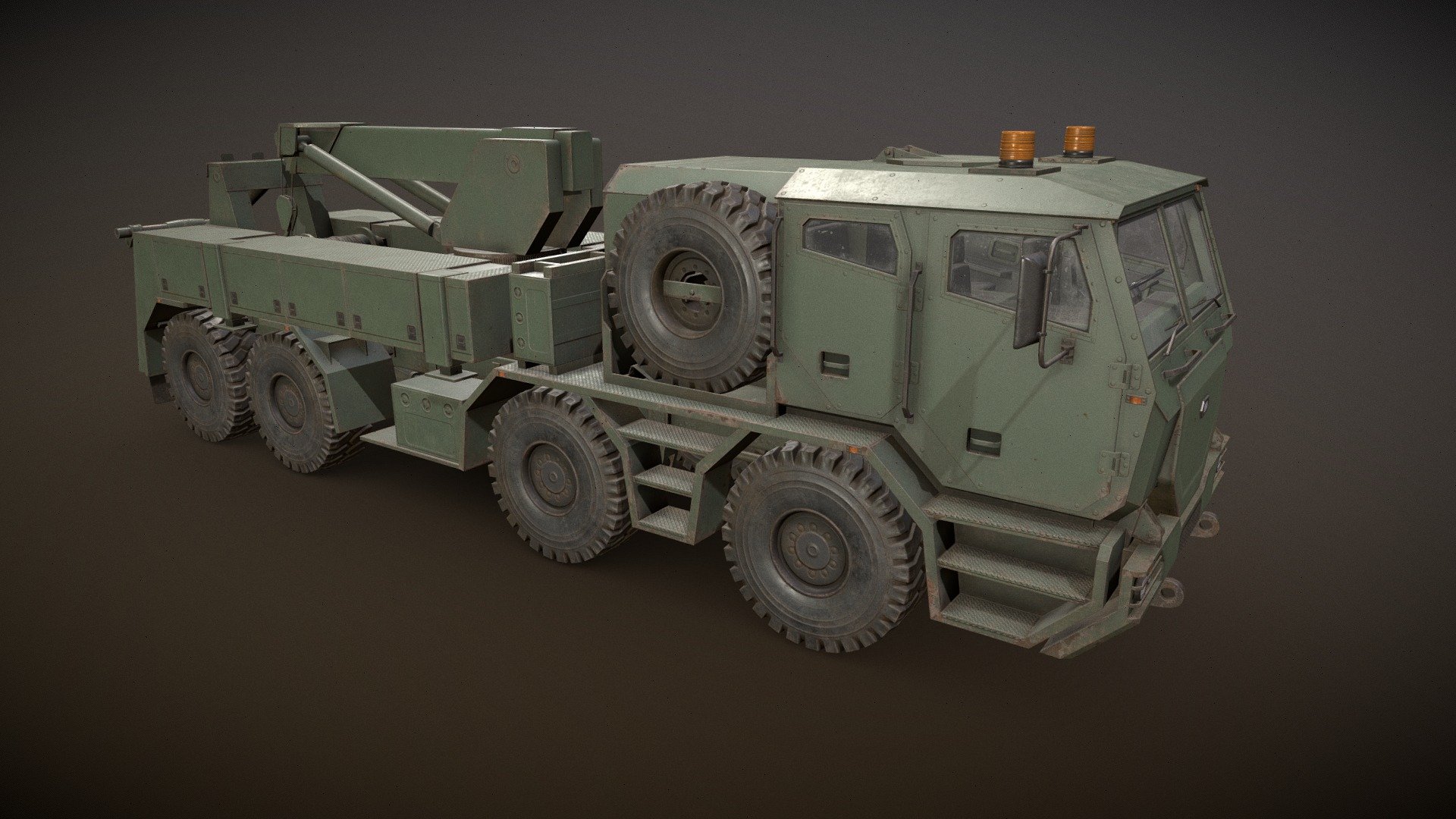 Heavy Military Truck V2 - Wrecker - 3D model by MSWoodvine [179b753 ...
