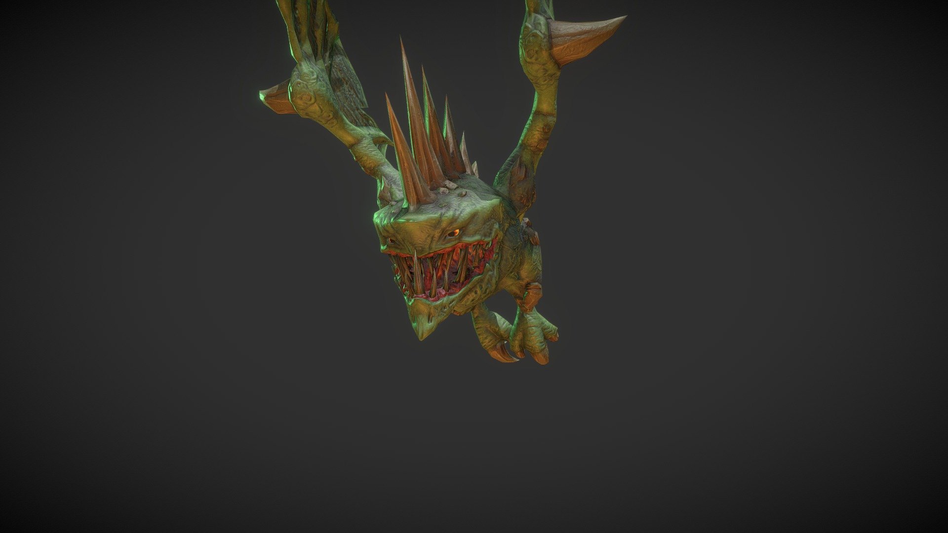 Flying Watcher Demon - 3D model by Mohammad Hamza Assets ...