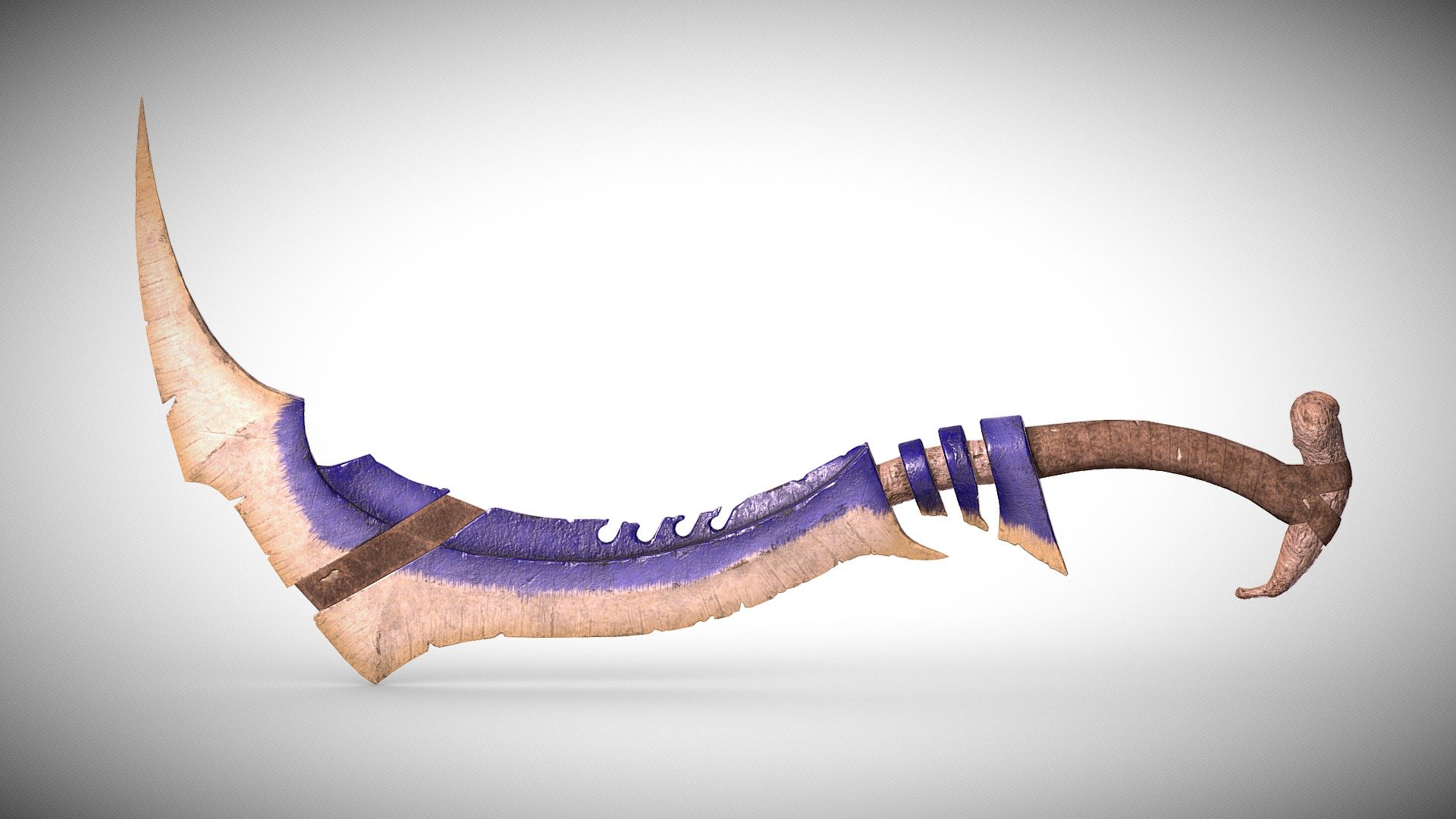 Bone Sword Blue - Buy Royalty Free 3D model by rfarencibia [179cab2 ...