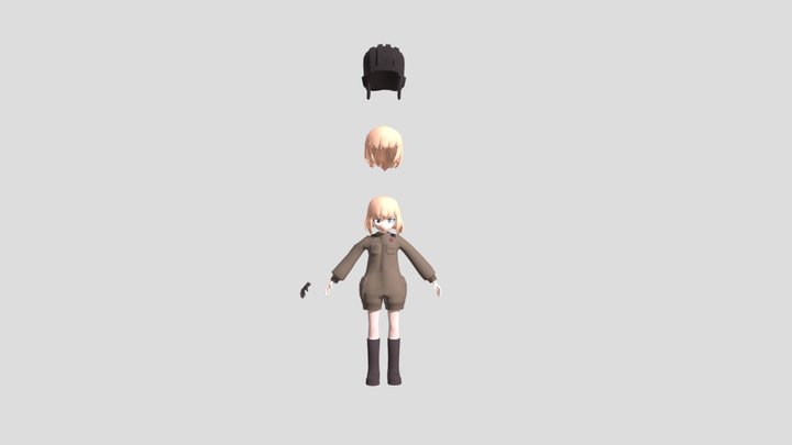 Girlsundpanzer 3D models - Sketchfab
