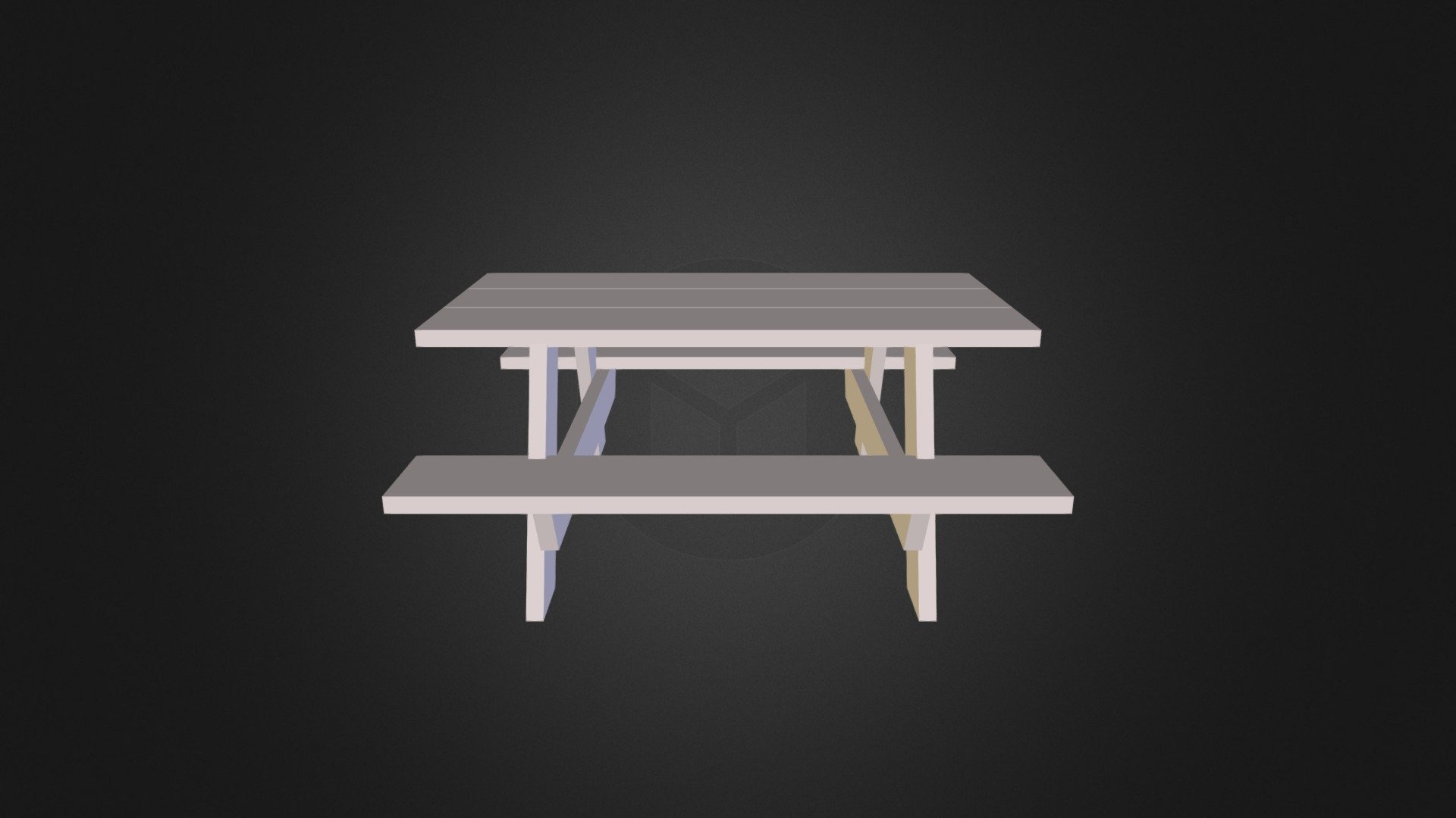 Crappy picnic table from Sketchup Warehouse - 3D model by 3dindustries ...