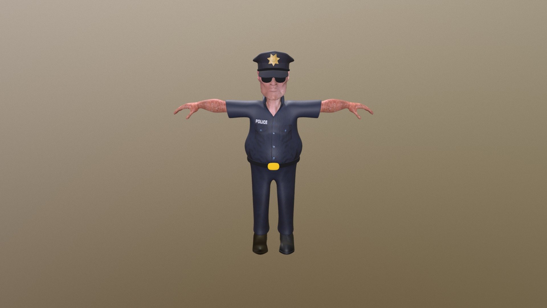 Officer Jerkop - 3D model by Dan Christmas (@danoxmas) [17a19f3 ...