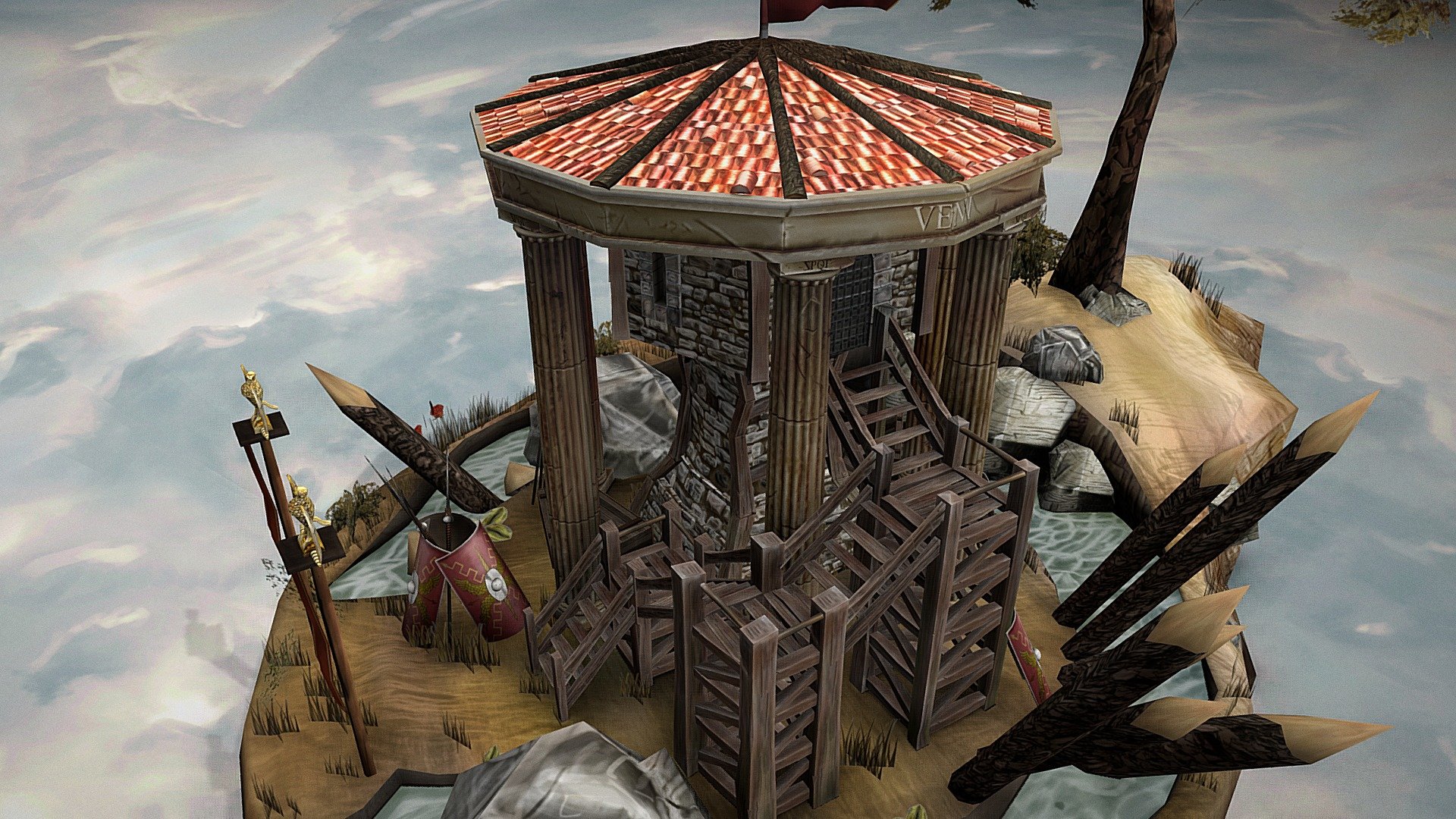 little roman watchtower - 3D model by YoeriBervoets [17a4c59] - Sketchfab